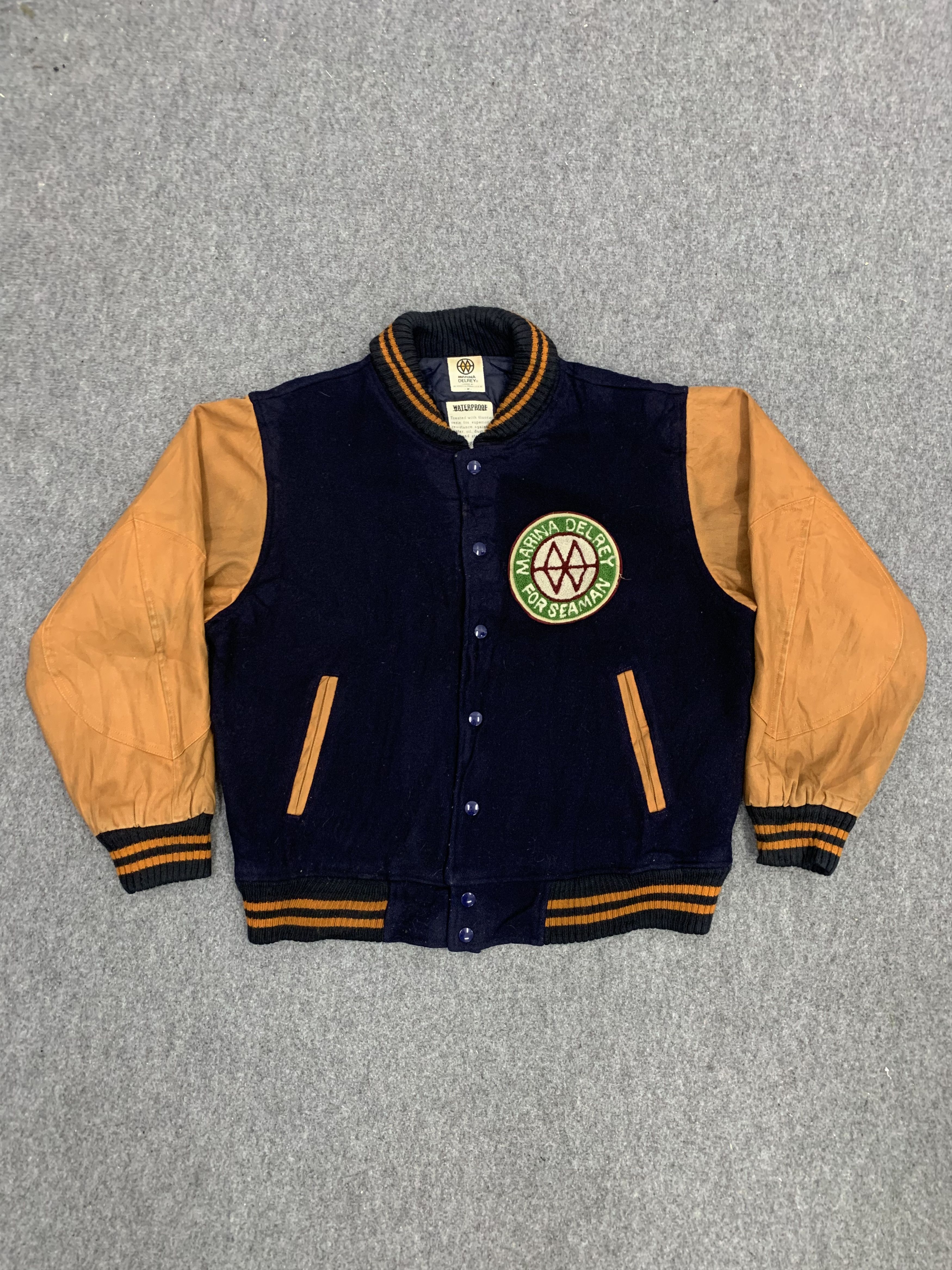 Vintage Vintage Marina Delrey Seaman Wool Varsity Jacket | Grailed