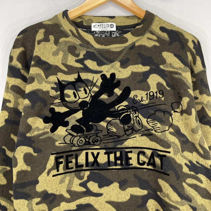 Movie Vintage FELIX The Cat Cartoon Printed Crewneck Sweatshirt | Grailed