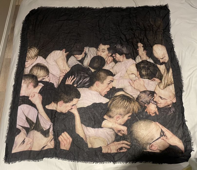 Dior Dior Homme FW17 Dan Witz Moshpit Scarf/Cape | Grailed