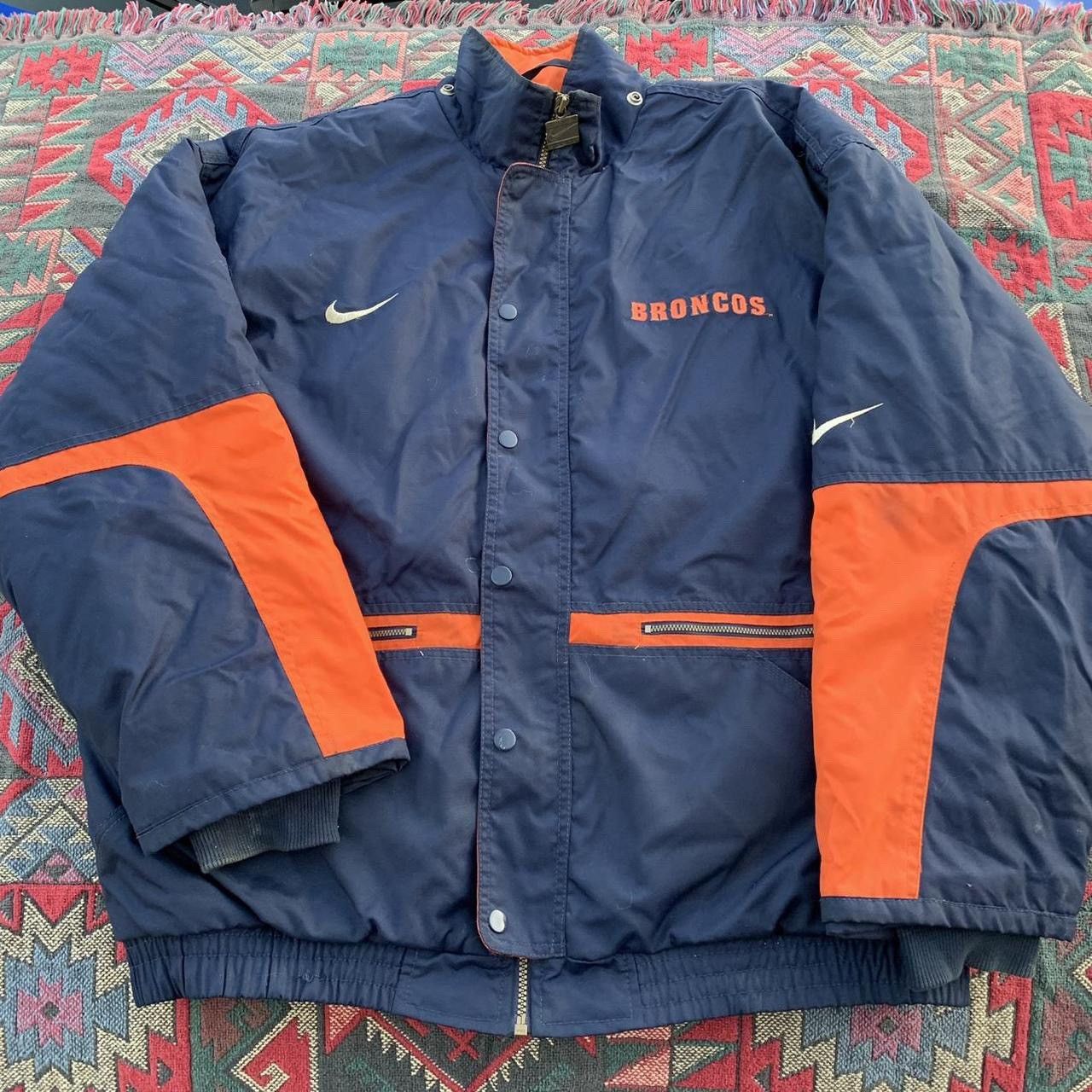 Nike vintage 90’s nike denver broncos proline jacket | Grailed