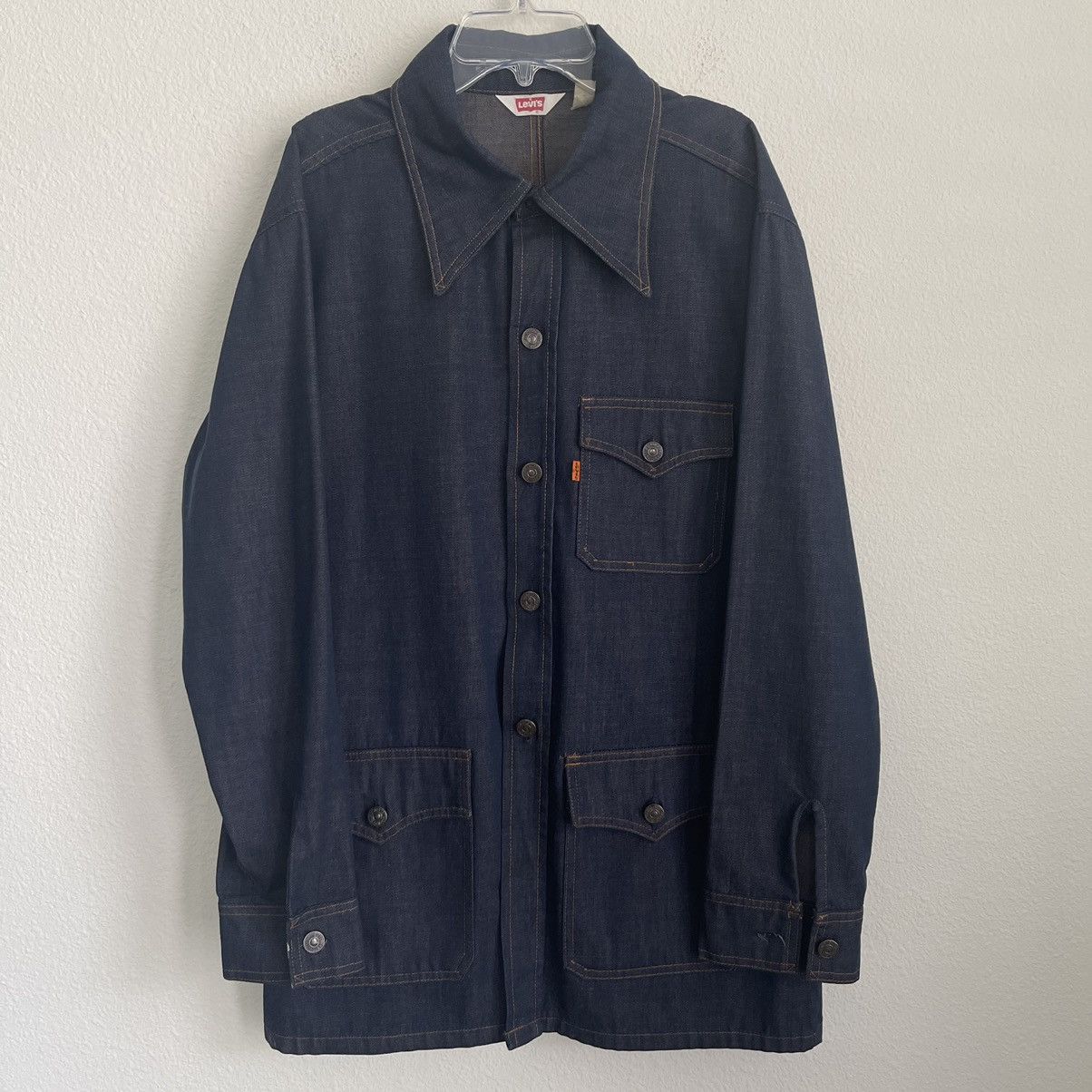 Levi's × Vintage Levis Vintage VTG 70s Button Front Denim Orange Tab ...