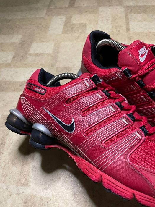 Nike Vintage Nike Shox Black Red Sneakers | Grailed