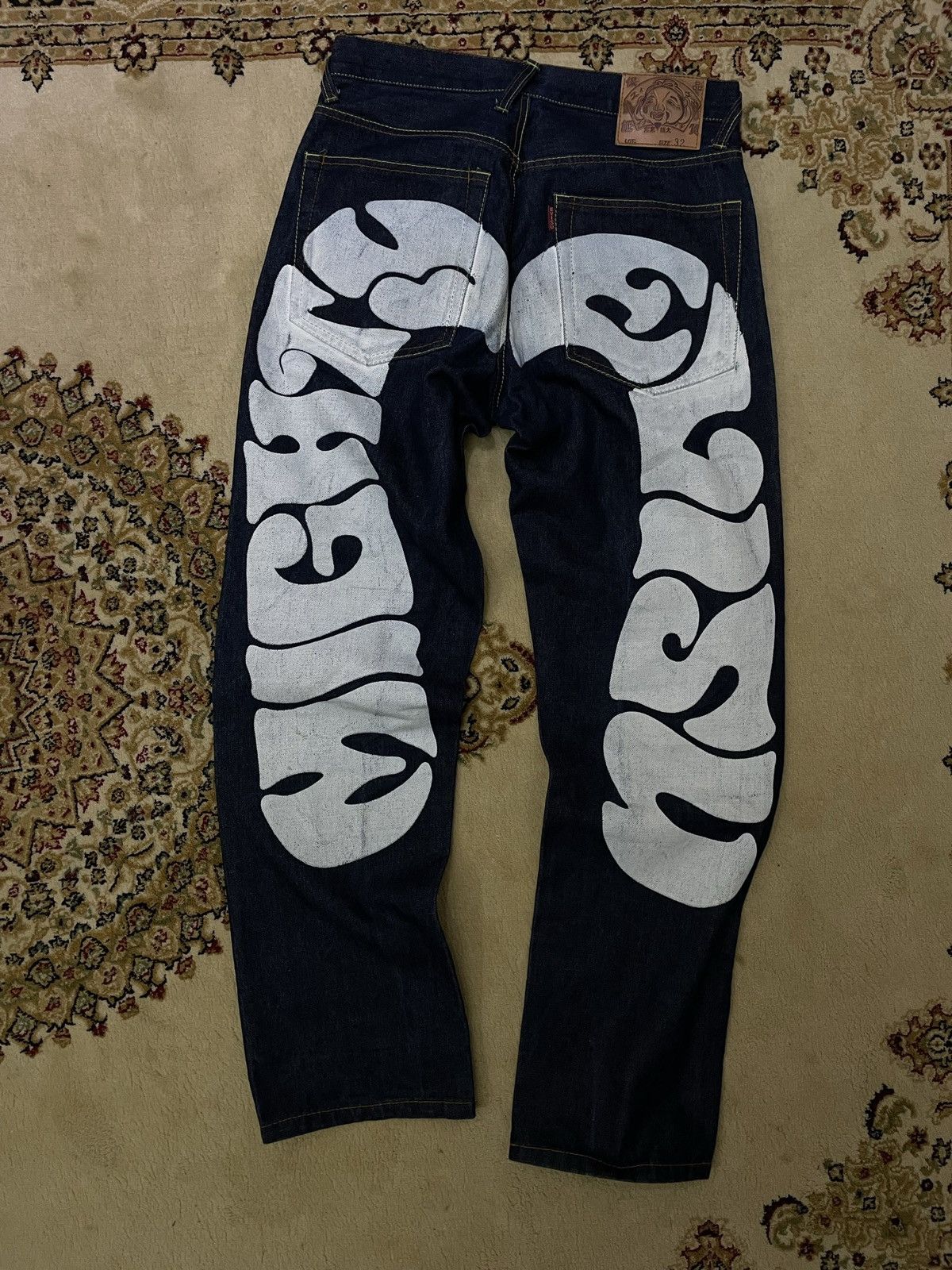 Evisu × Japanese Brand × Vintage Vintage Evisu Painted Mighty Evisu ...