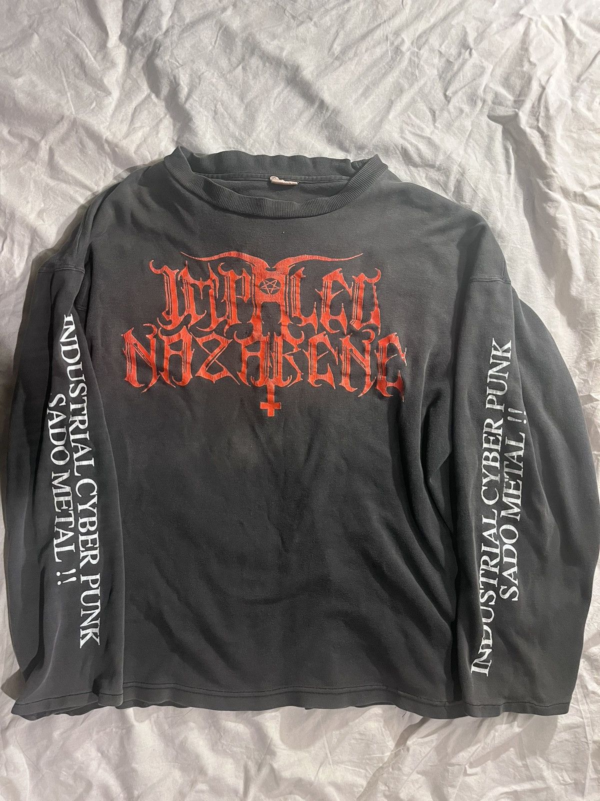 Band Tees × Vintage 90s Impaled Nazarene Long Sleeve | Grailed