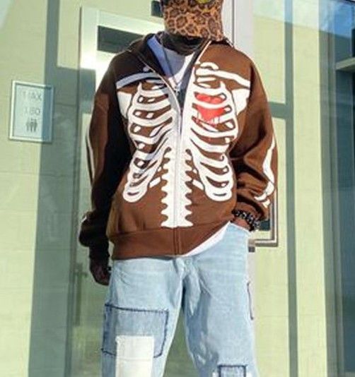 Japanese Brand Y2K Skeleton Sweatshirt | Grailed