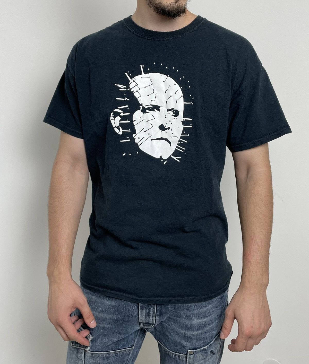 Vintage Pinhead Hellraiser Horror 80s 90s movie tshirt | Grailed