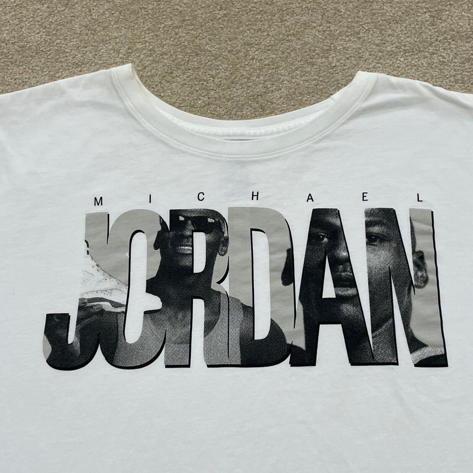 Jordan Brand Michael Jordan Shirt Men XL White Basketball Jumpman Retro ...
