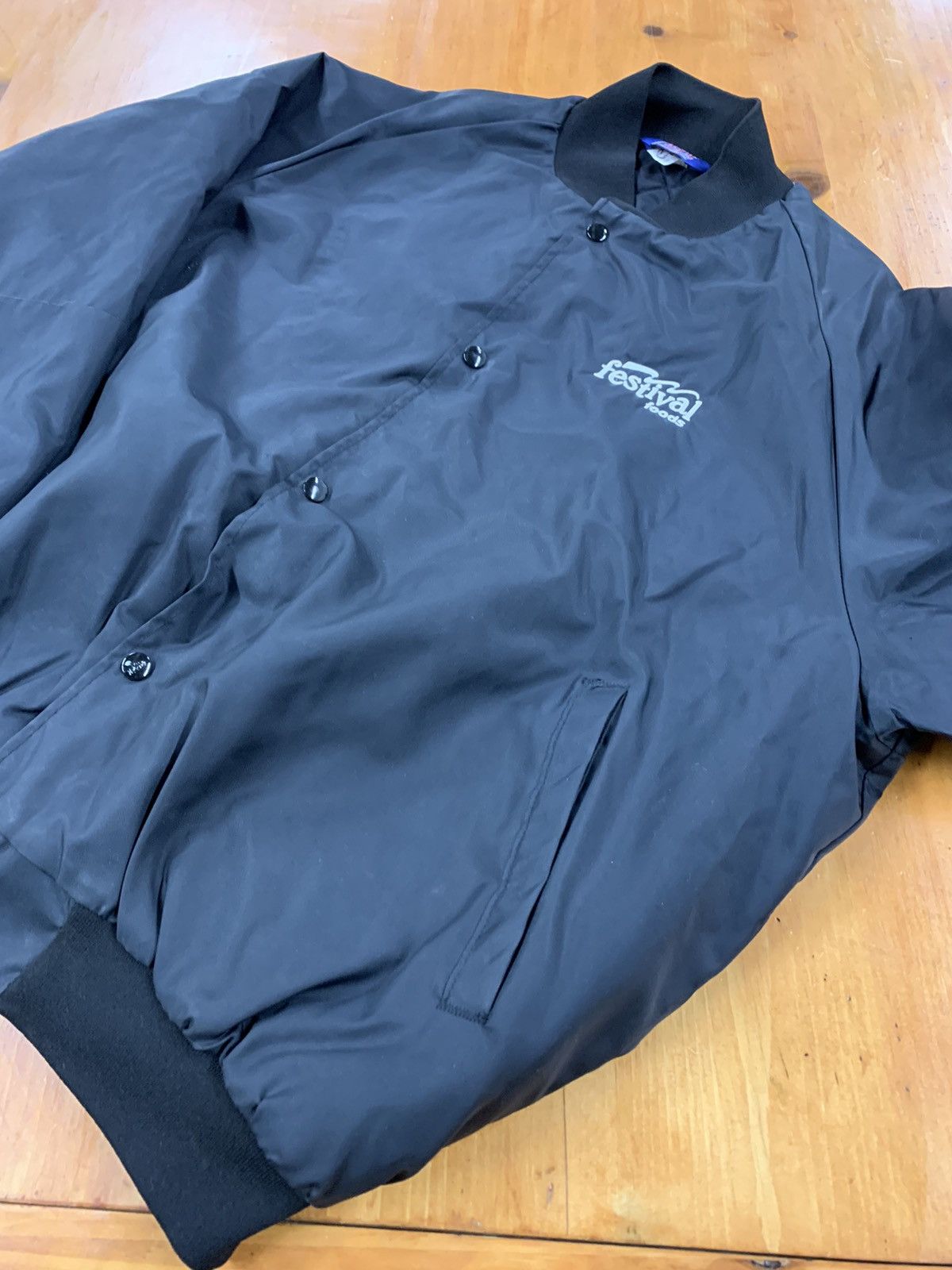 Vintage Vintage Festival Foods Snap Work Jacket | Grailed