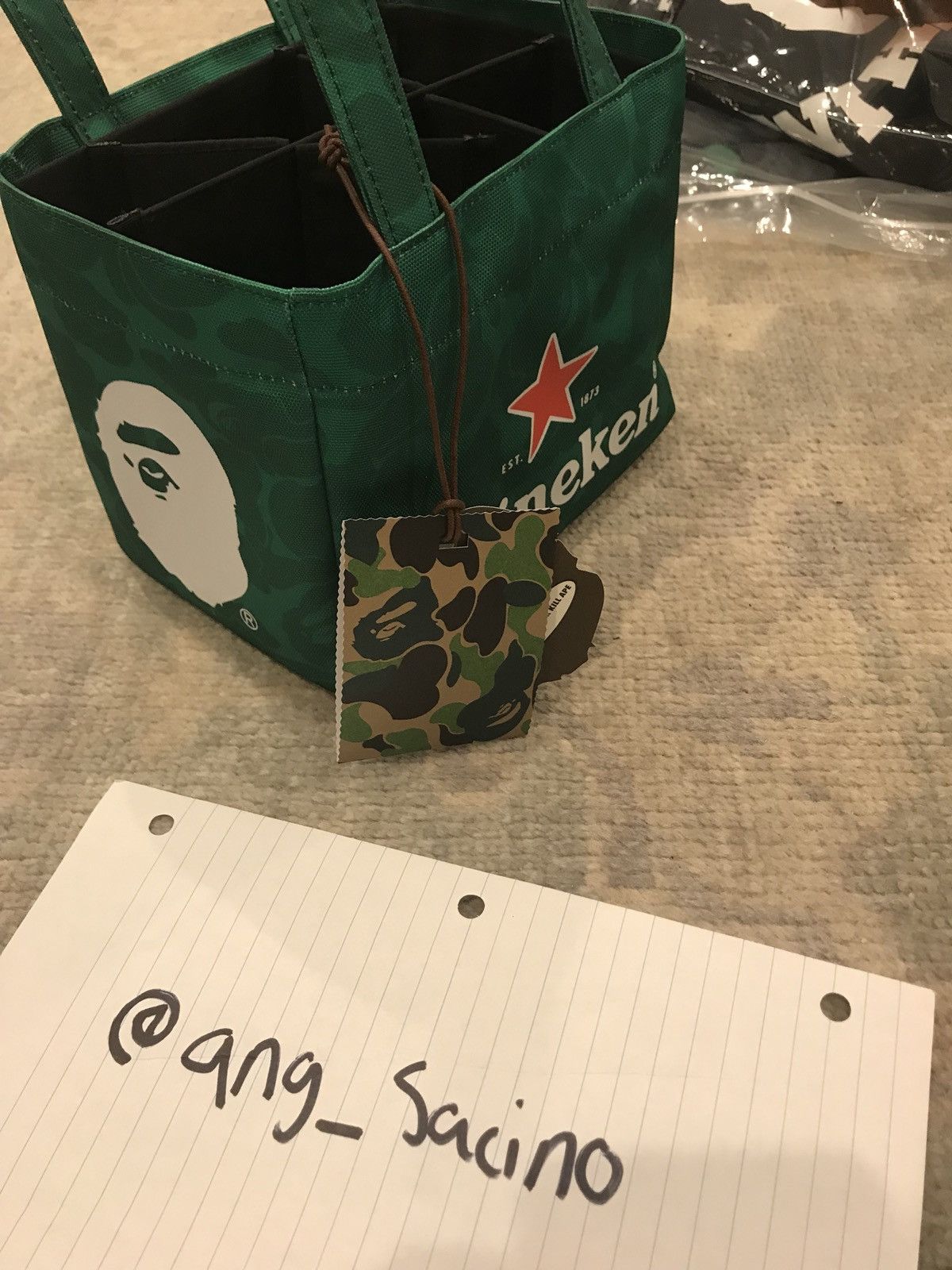 Bape × Heineken Bape x Heineken Beer Bag | Grailed