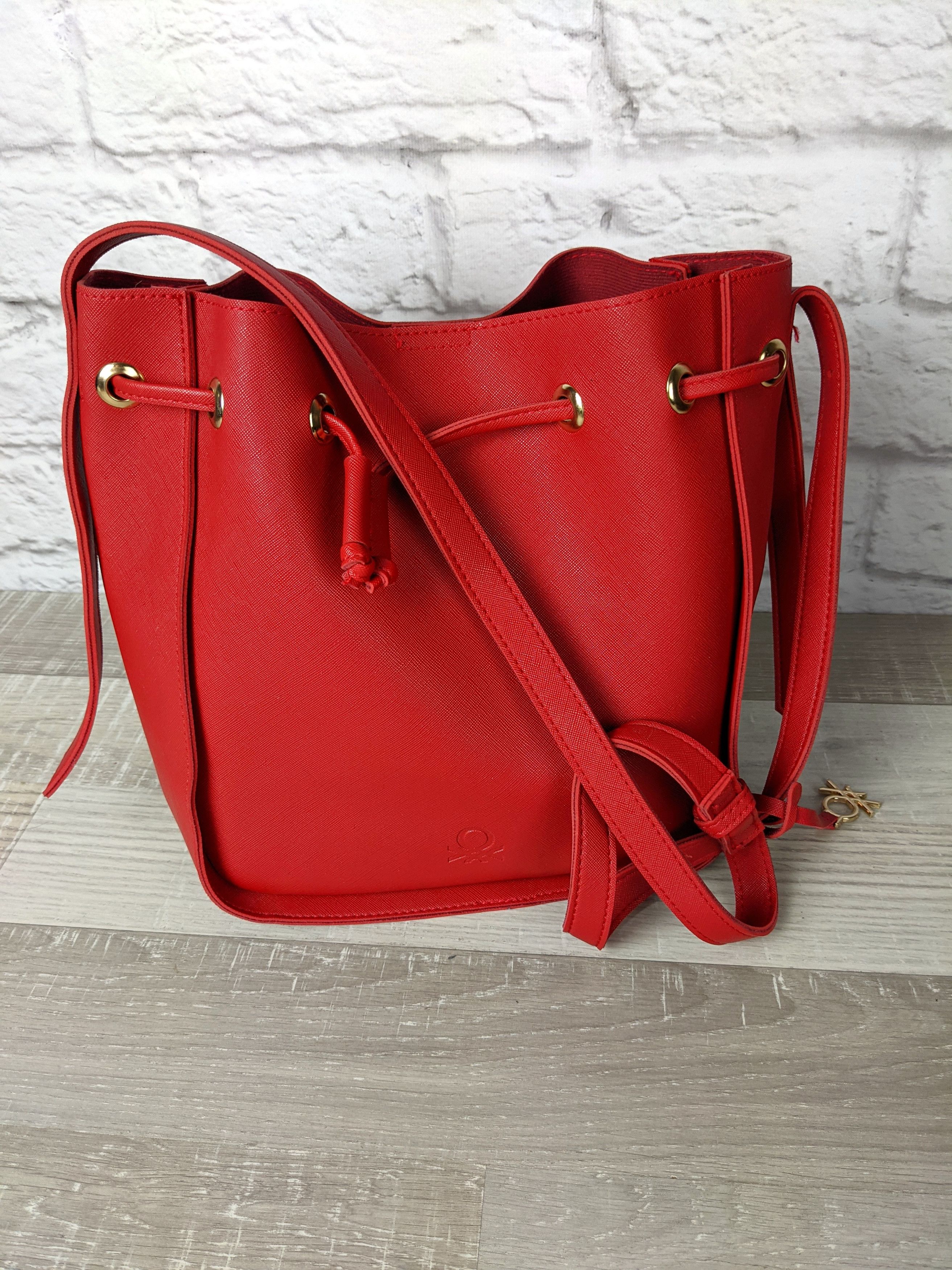 United Colors Of Benetton UCB Benetton bag red acid | Grailed