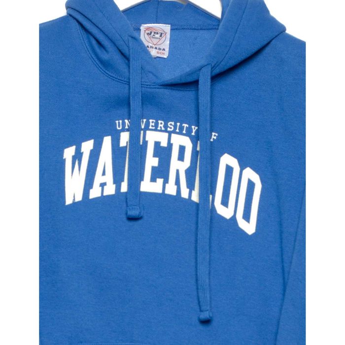 Vintage JPT Classics Hoodie University of Waterloo Stick Blue | Grailed