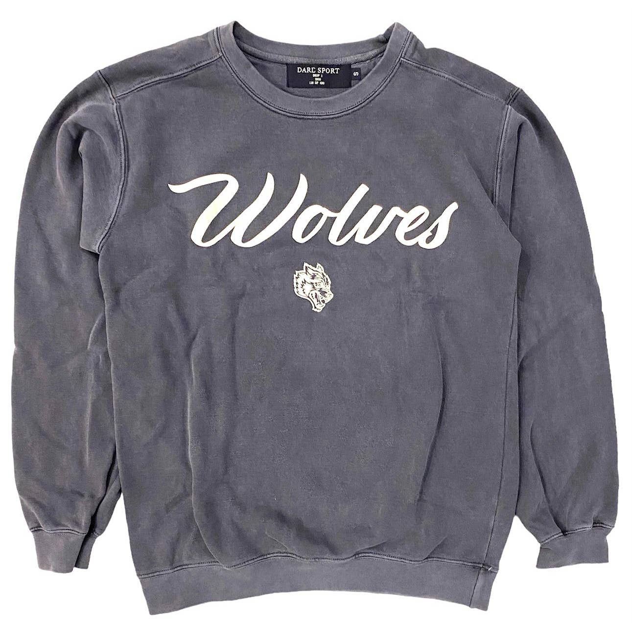 Civil Regime Darc Sport Men's Wolves Cursive Pigment Sweatshirt ...