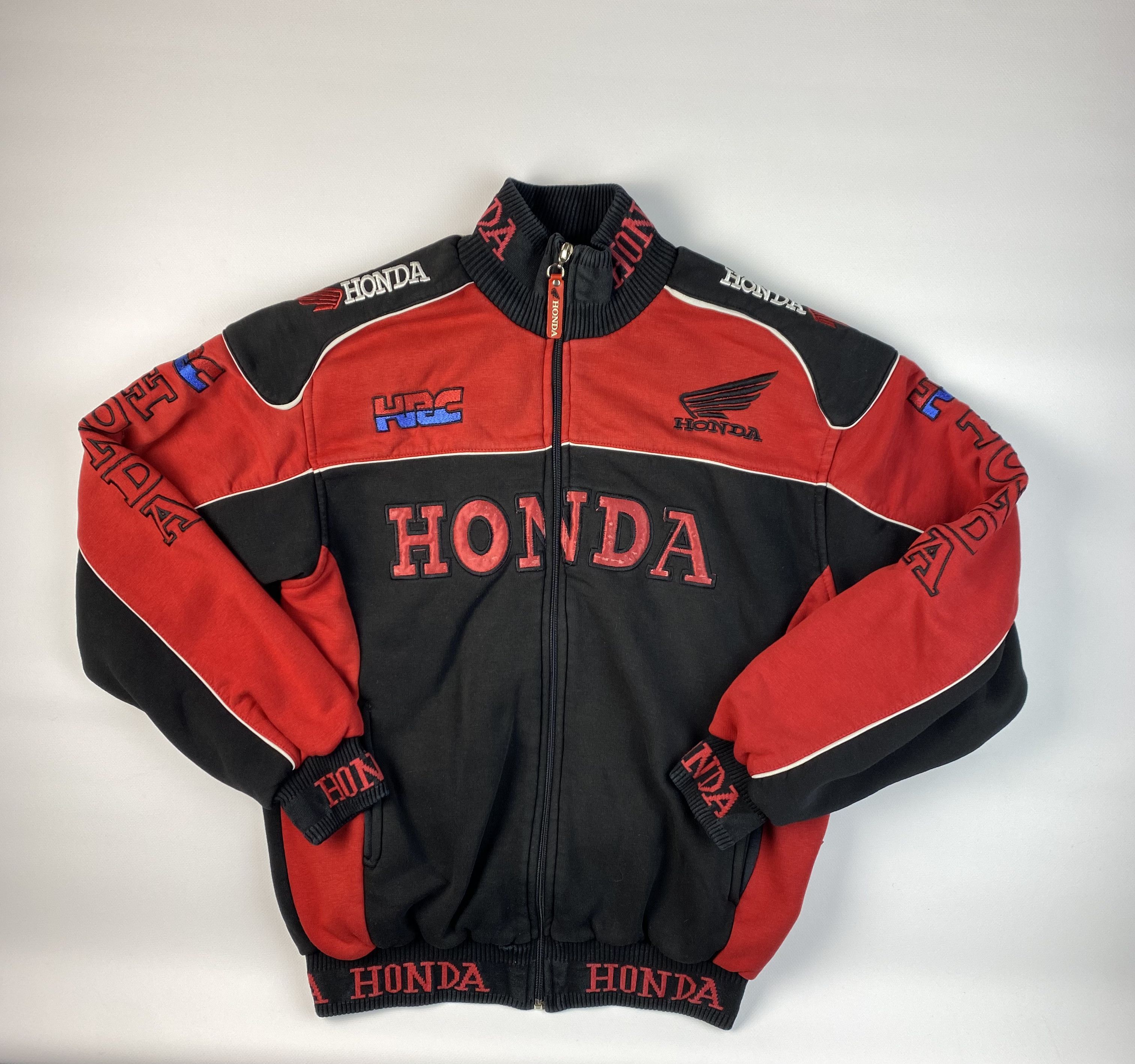 Honda Vintage Honda Racing Team Big Logo Moto Bomber Jacket | Grailed