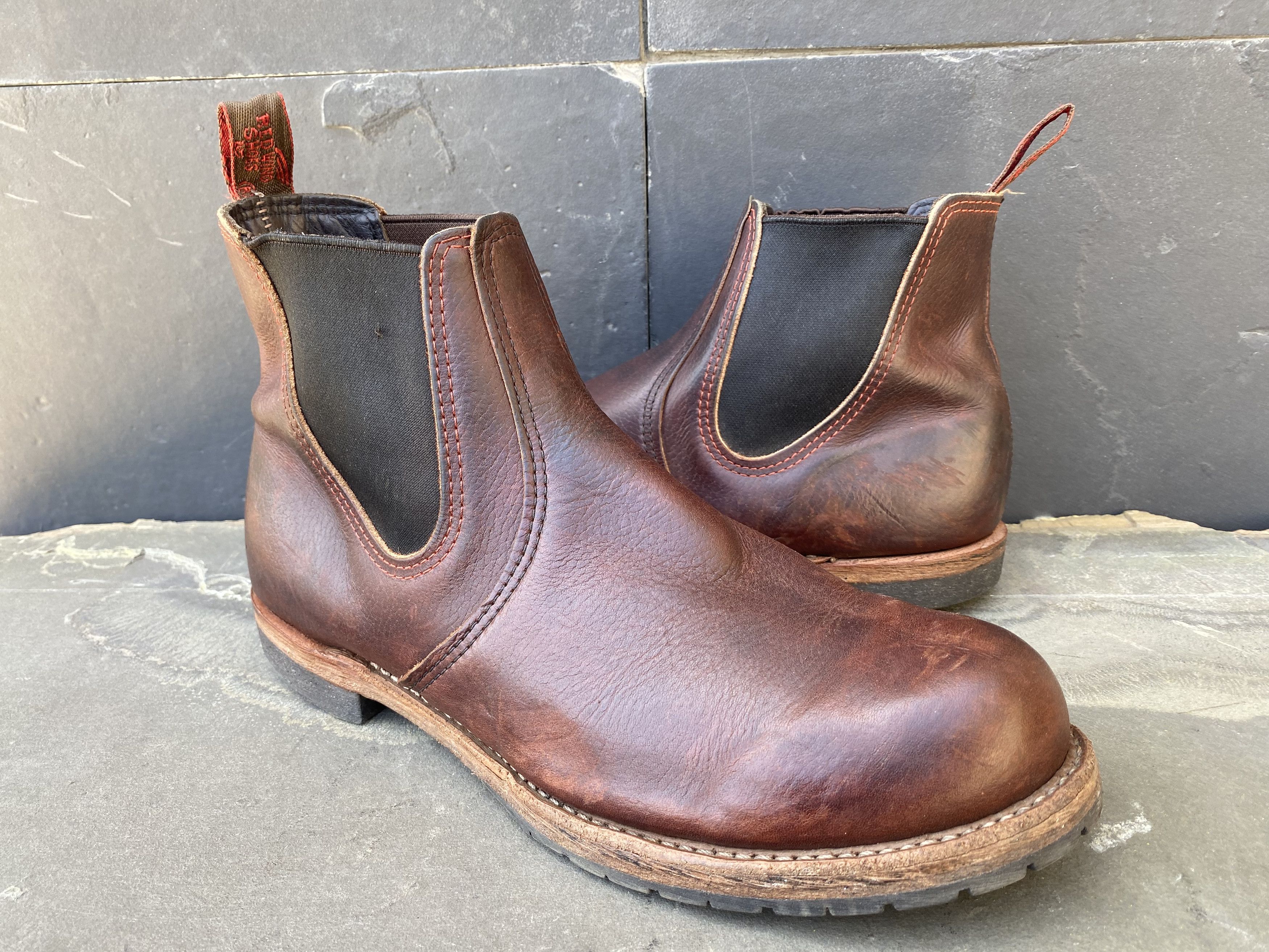 Red Wing Men's Red Wing Chelsea Rancher 2917 Brown Boots Made in USA ...