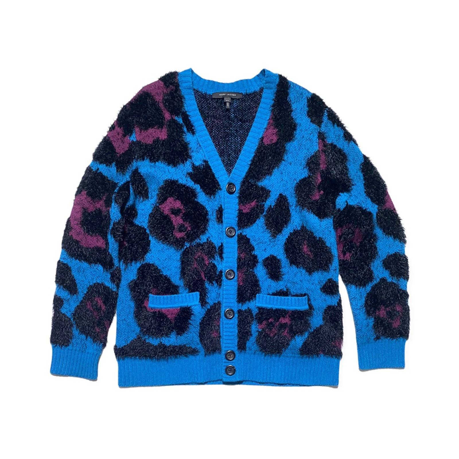 Marc Jacobs Runway animal print cashmere cardigan | Grailed
