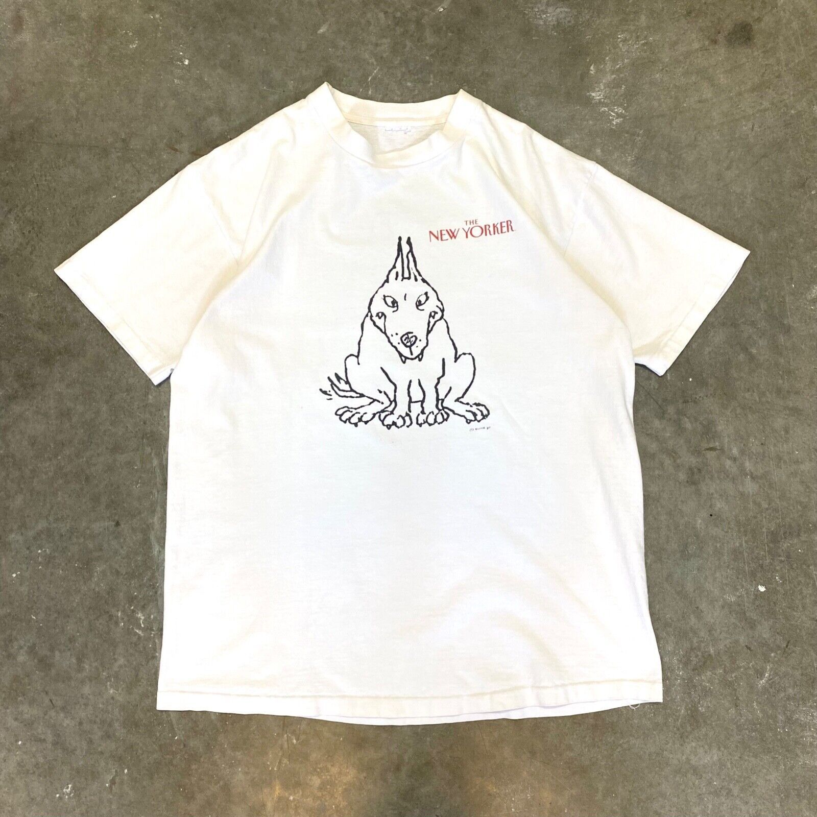 Made In Usa × New York × Vintage VTG 80s The New Yorker George Booth ...