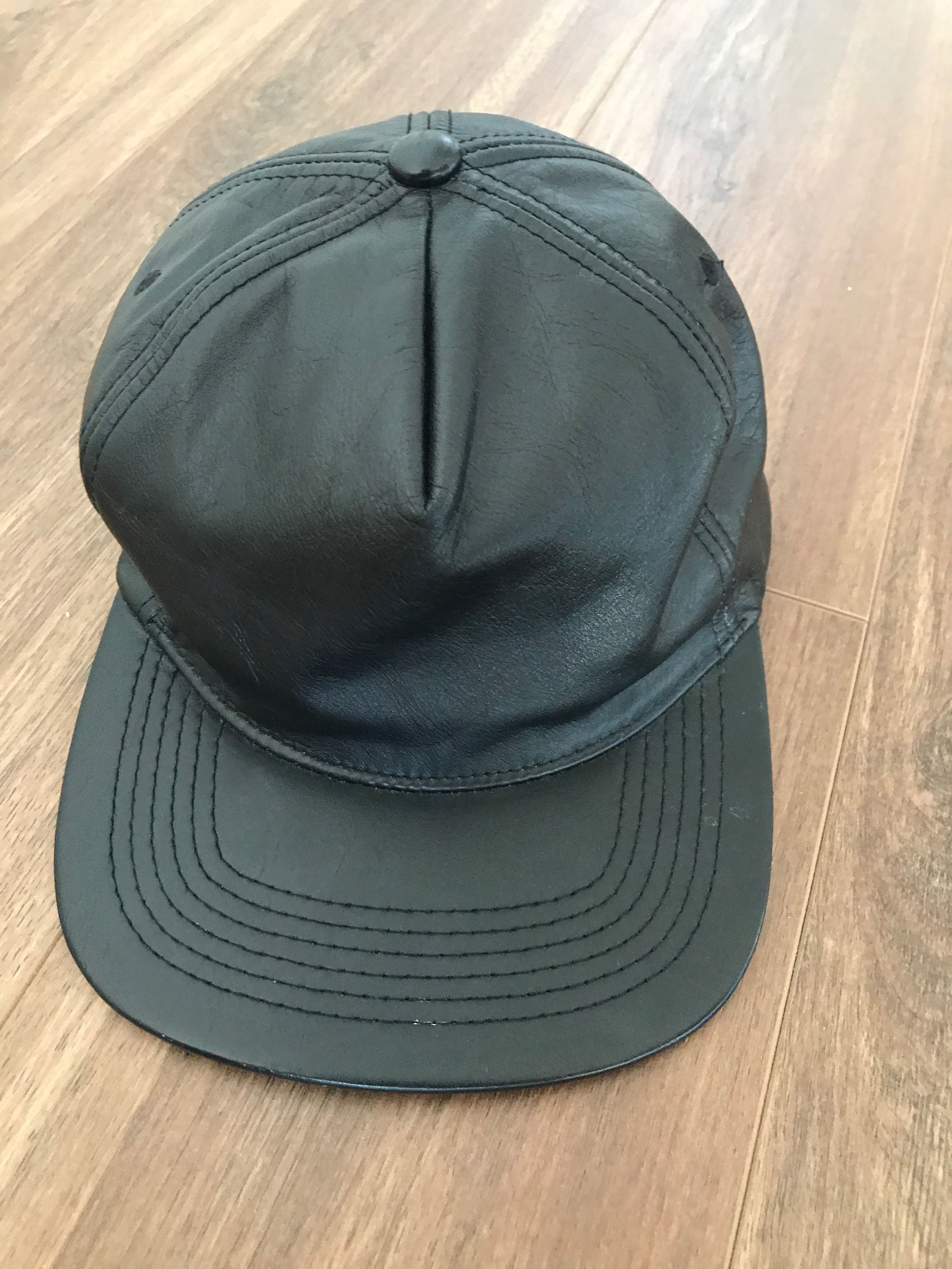 Stampd Leather Snapback with graphic inner lining | Grailed