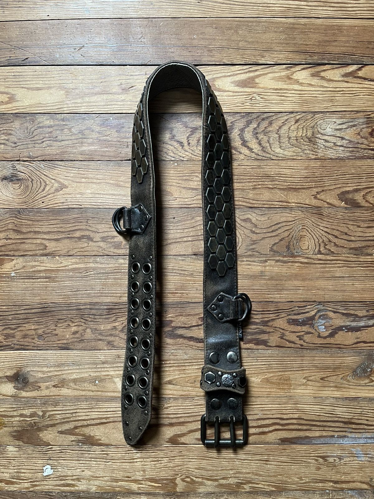 Japanese Brand × KMRii KMRII Hexagonal Suede Belt | Grailed