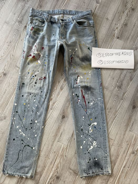 Number (N)ine Number (Nine SS06 Paint Splatter Denim | Grailed