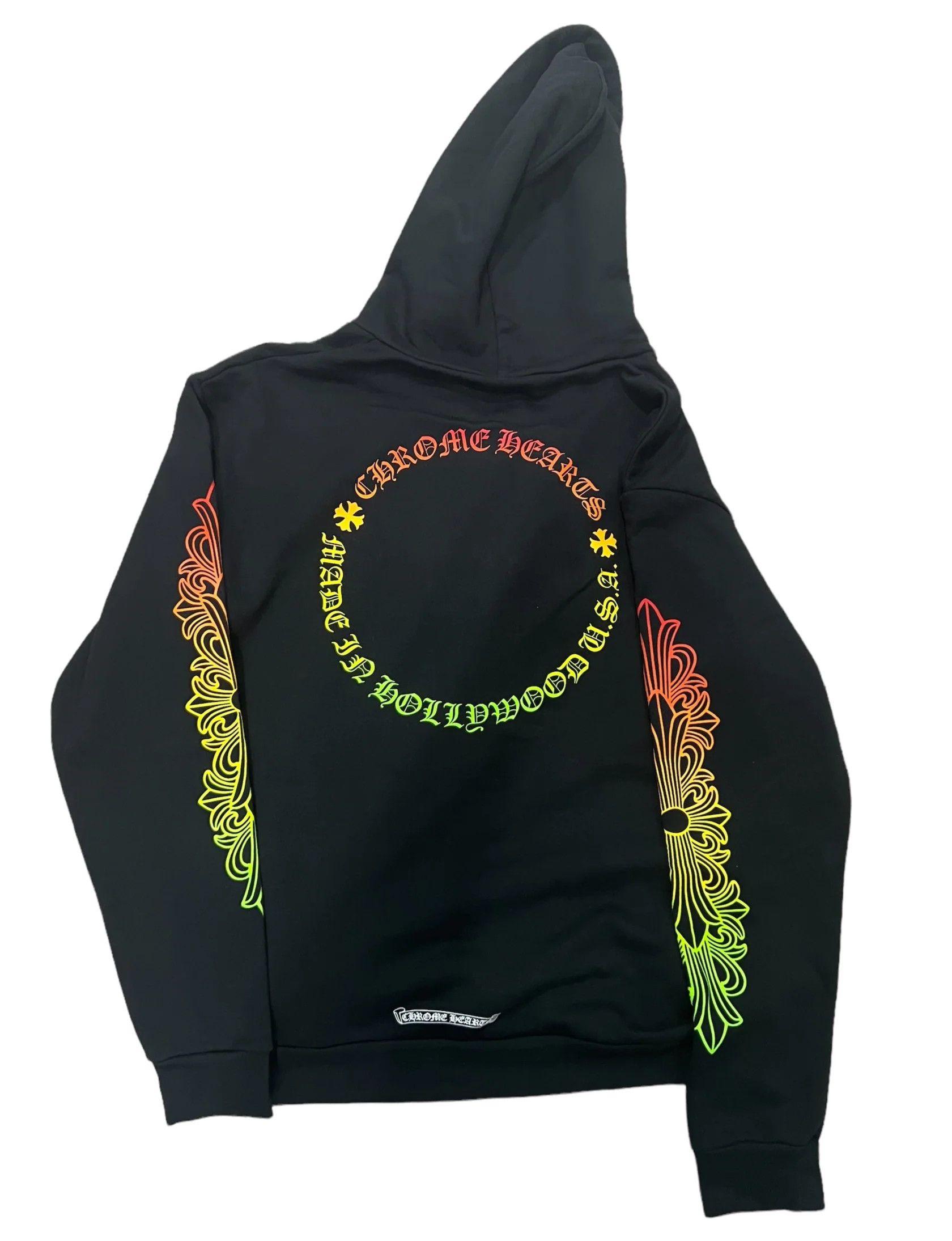 Chrome Hearts Chrome Hearts Multicolor Floral Cross Sleeve Zip-Up ...