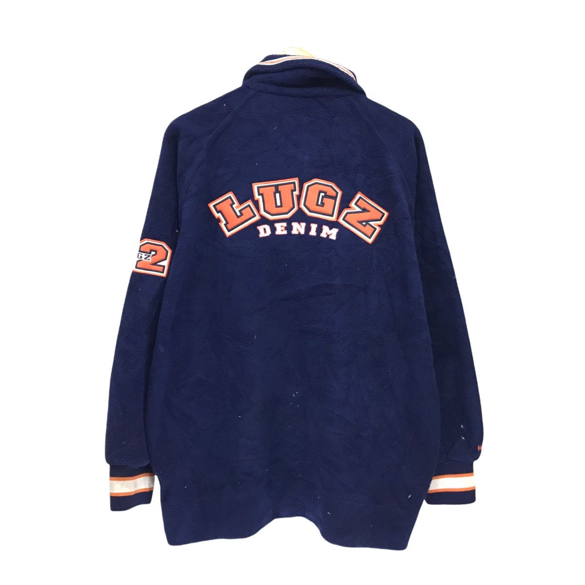 Japanese Brand × Lugz × Streetwear Vintage Lugz Denim Big Logo Varsity ...