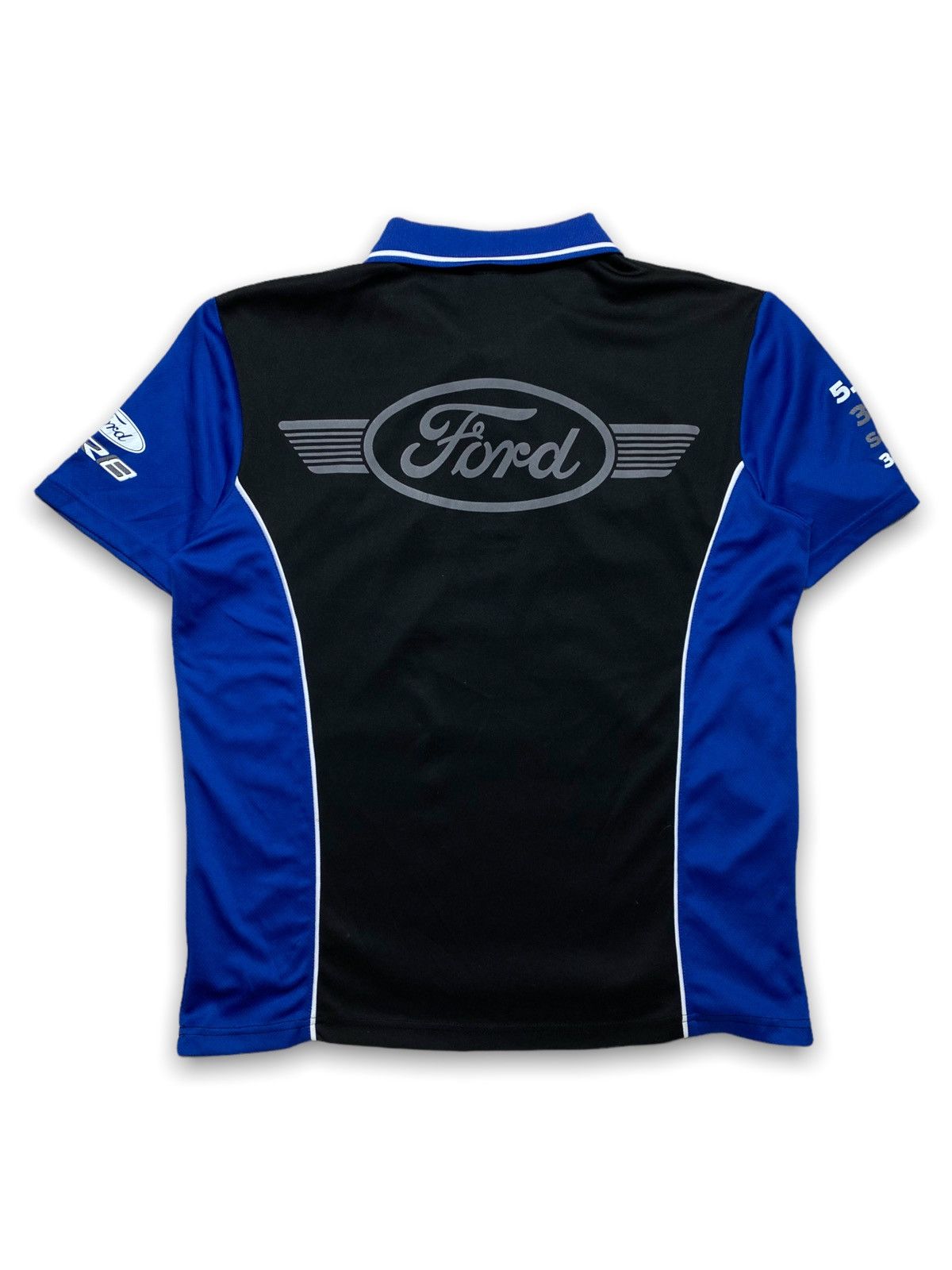 Vintage Vintage ford xr8 polo shirt logo blue black car brand y2k 00 ...
