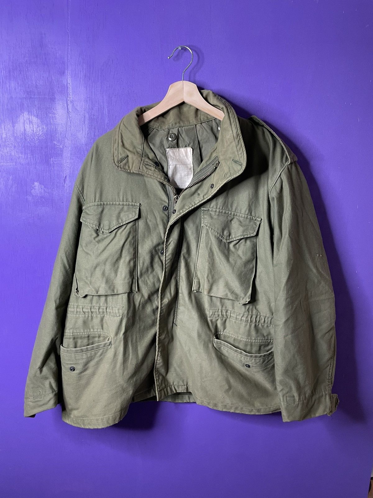 Military × Vintage Vintage 80s Army Military cargo jacket | Grailed