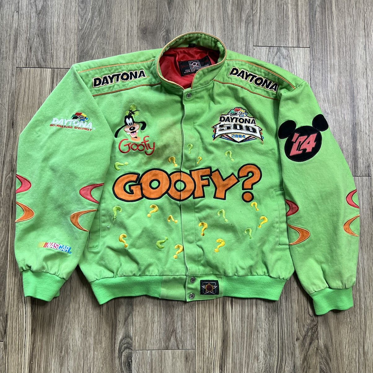 Vintage Vintage Jeff Hamilton Goofy Daytona 2004 Racing Jacket Large ...