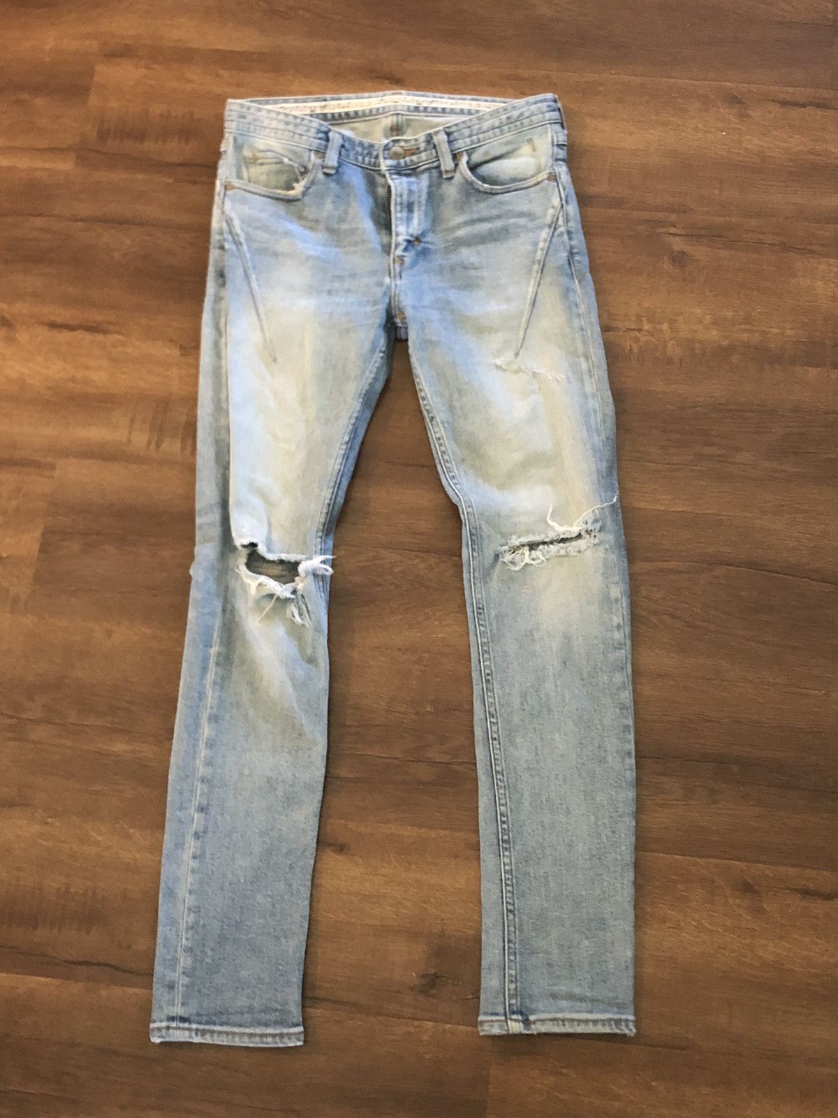 Number (N)ine × STUDIOUS Number Nine x Studious Light Blue Wash Denim ...