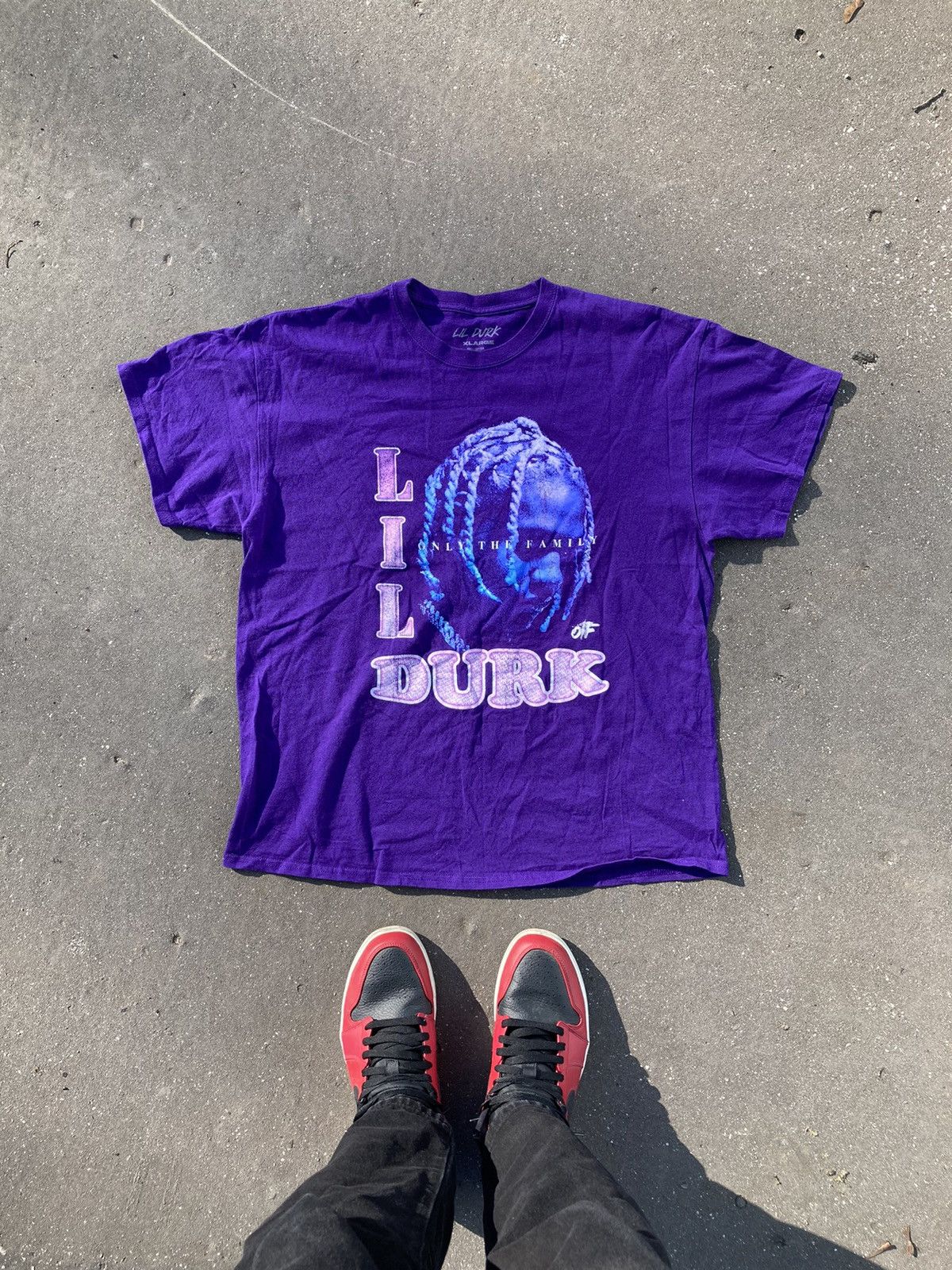 Vintage 🟣Lil Durk Big Logo T-Shirt | Grailed