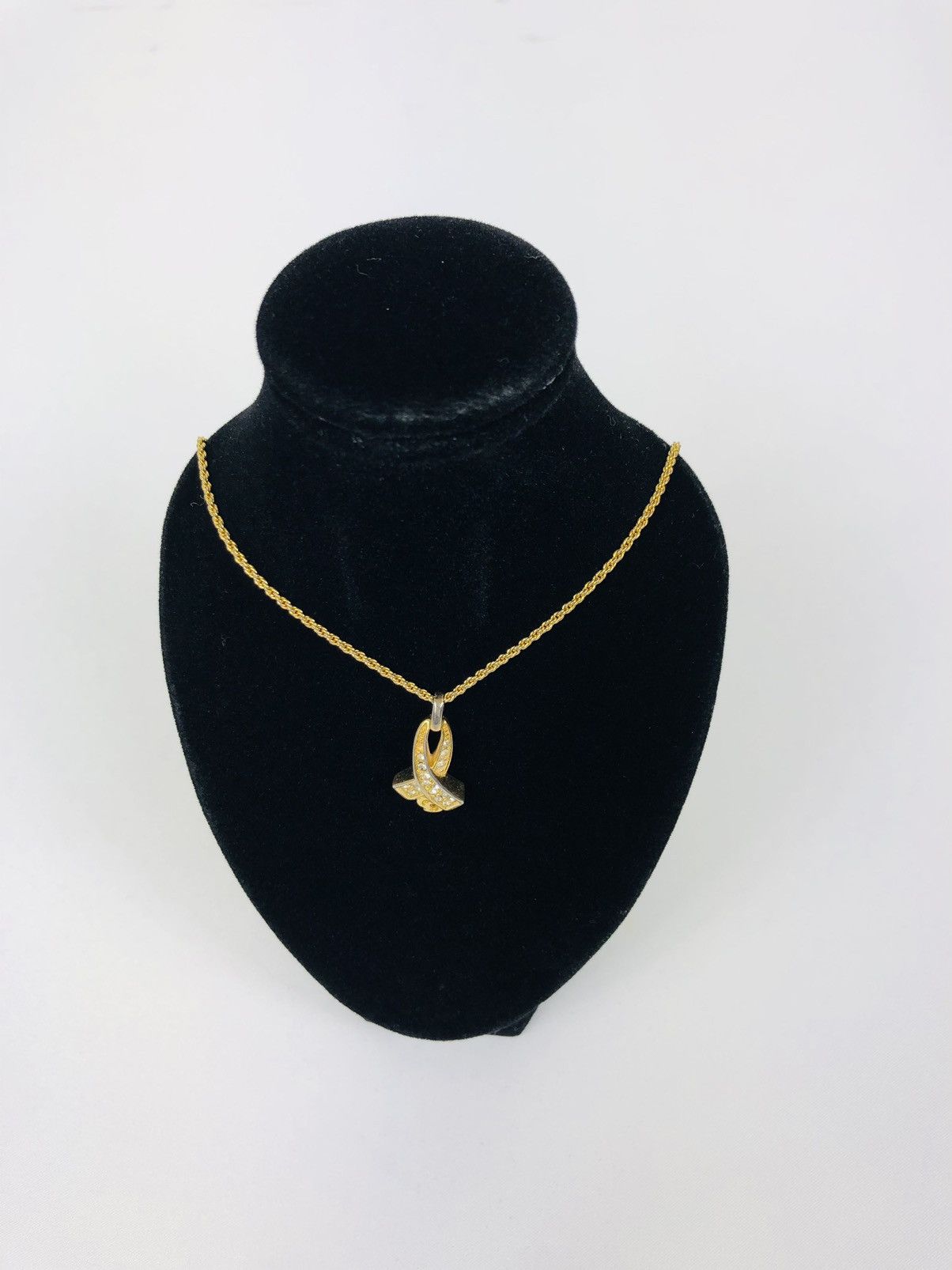 Dior Dior encrusted logo necklace | Grailed