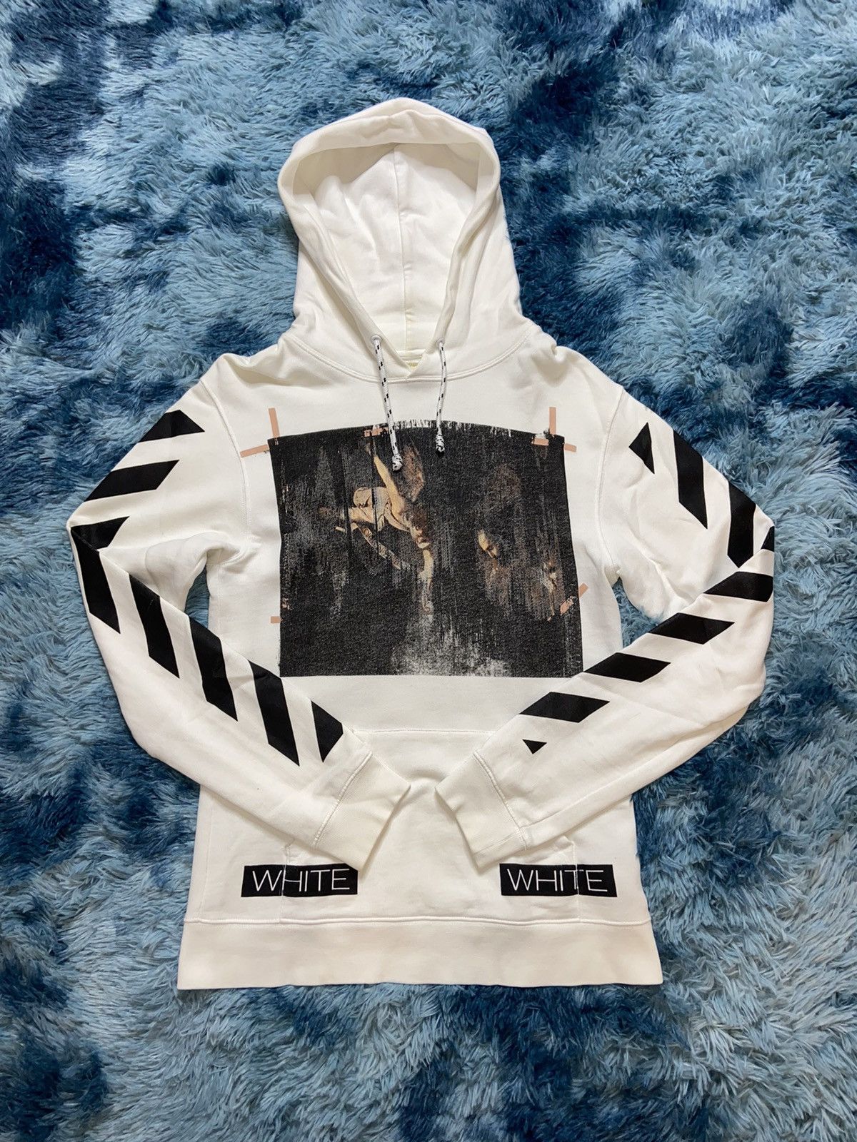Off-White RARE Off-White Hoodie SS15 Caravaggio Painting Logo Diagonal ...