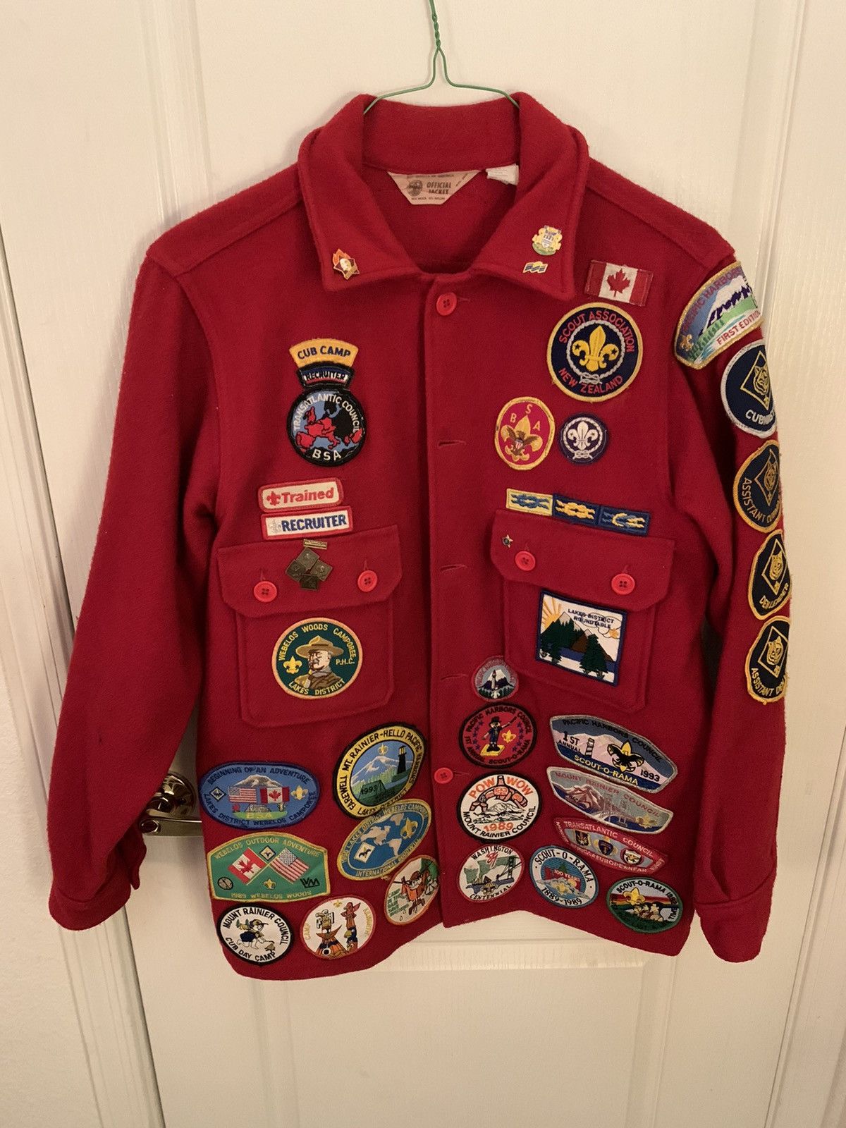 Rare × Streetwear × Vintage Vintage 90s Boy Scouts patch work jacket ...