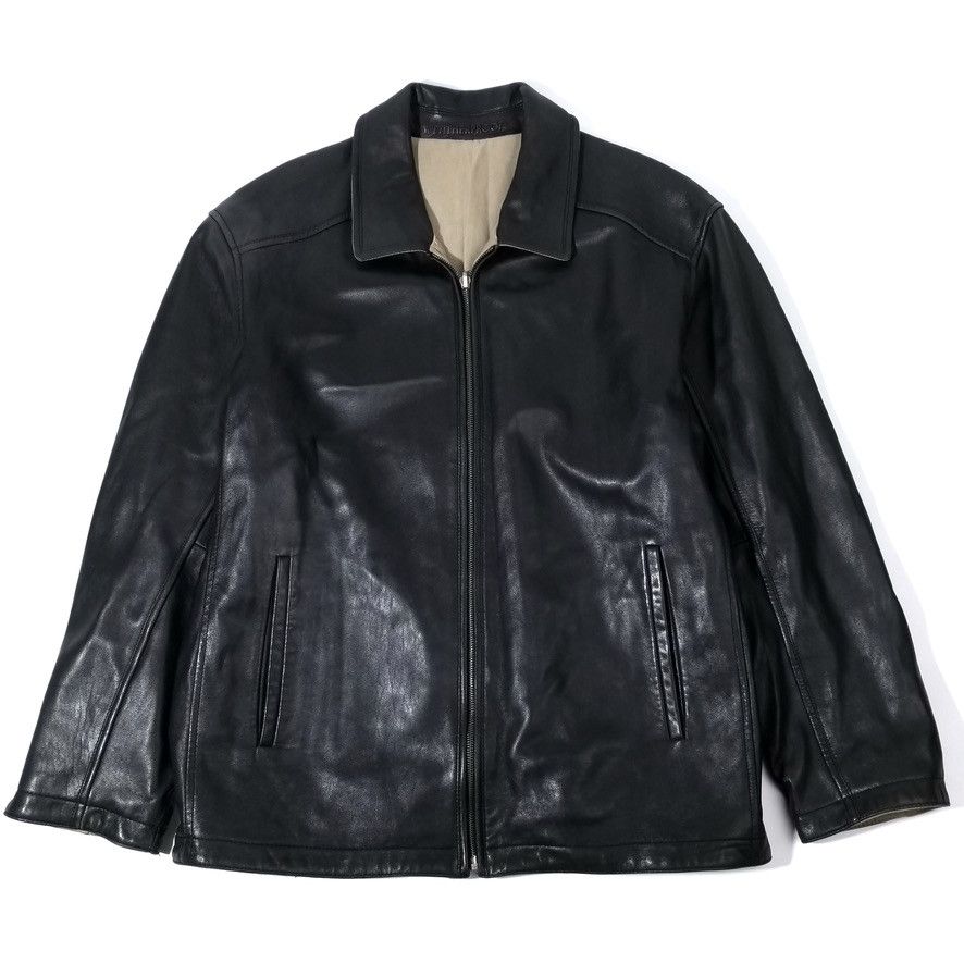 Weatherproof Weatherproof Reversible Black Leather Jacket | Grailed
