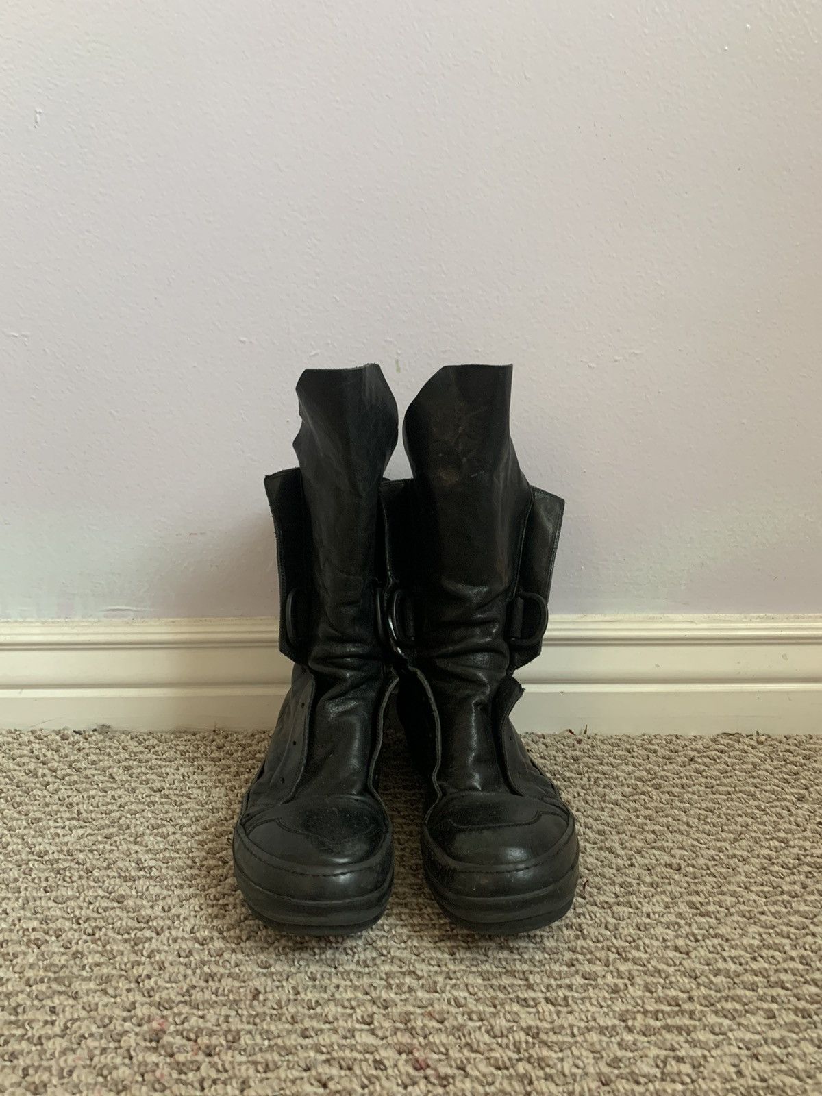 Rick Owens Rare Ss14 Laceless Ramones | Grailed