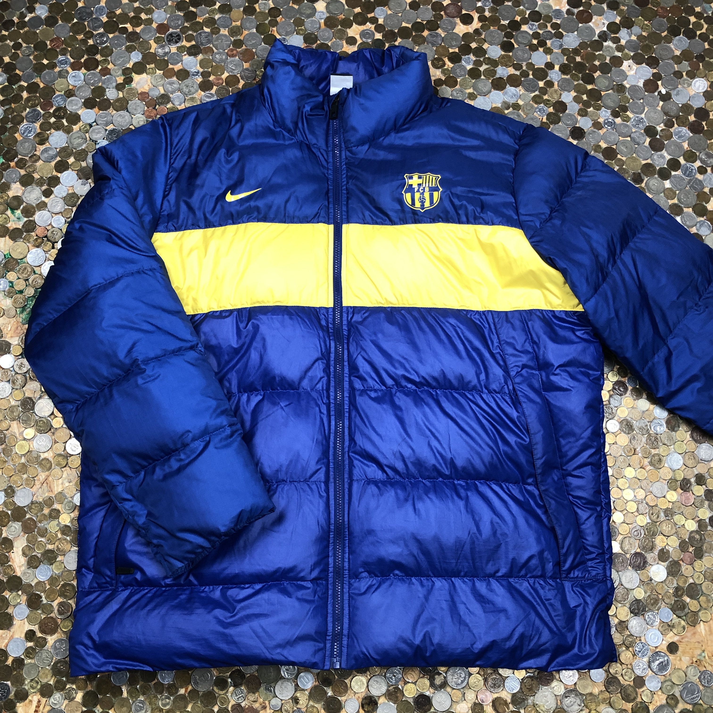 Nike Nike FC Barcelona puffer jacket 90's | Grailed