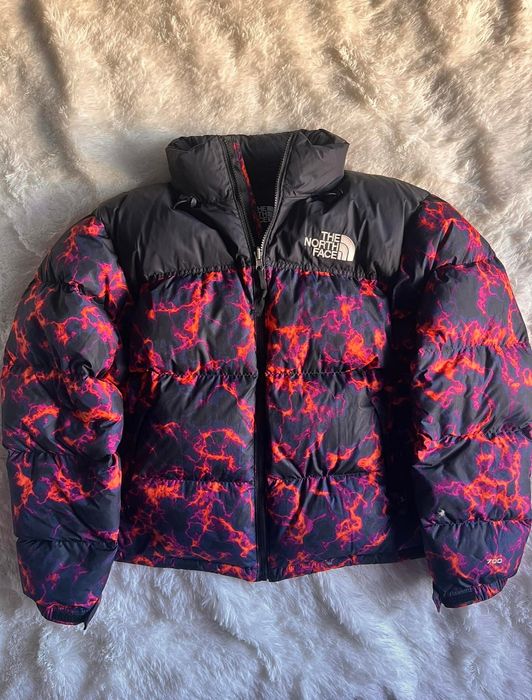 Very Rare The North Face 1996 Nuptse 700 "Lava" Puffer Jacket | Grailed