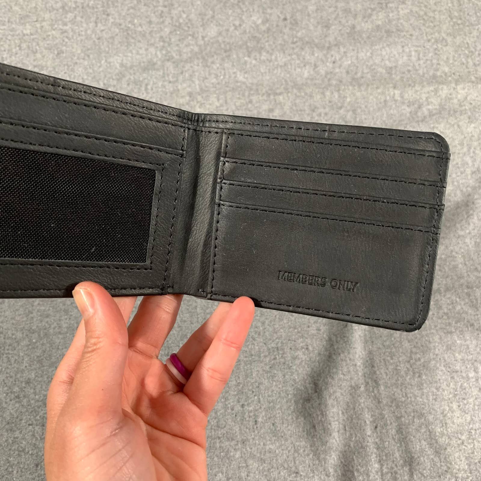 Members Only Members Only RFID Blocking Faux Leather Sport Logo Wallet ...