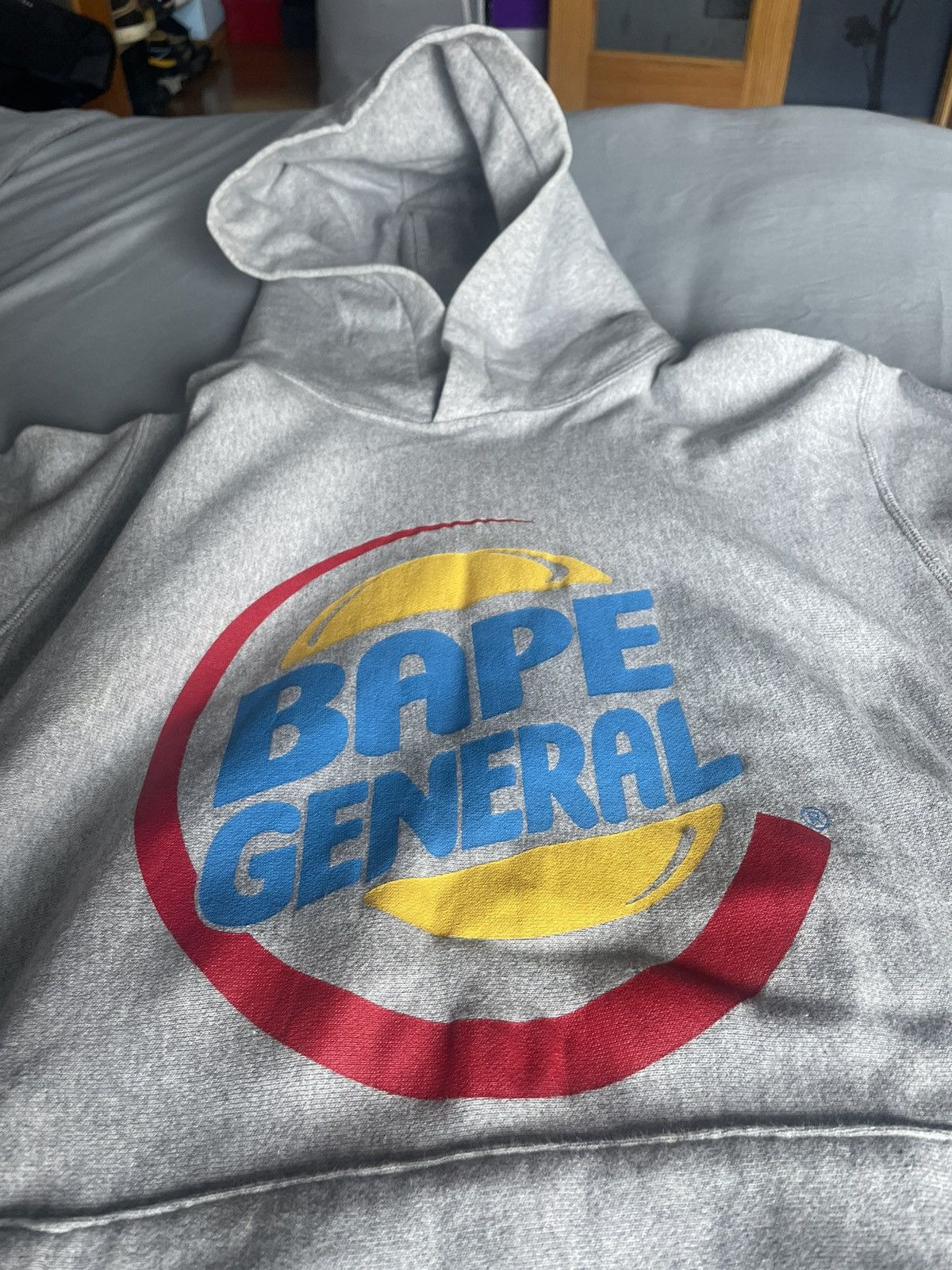 Bape × Vintage Vintage Early 00’s Bape General ‘Burger King’ Hoodie ...