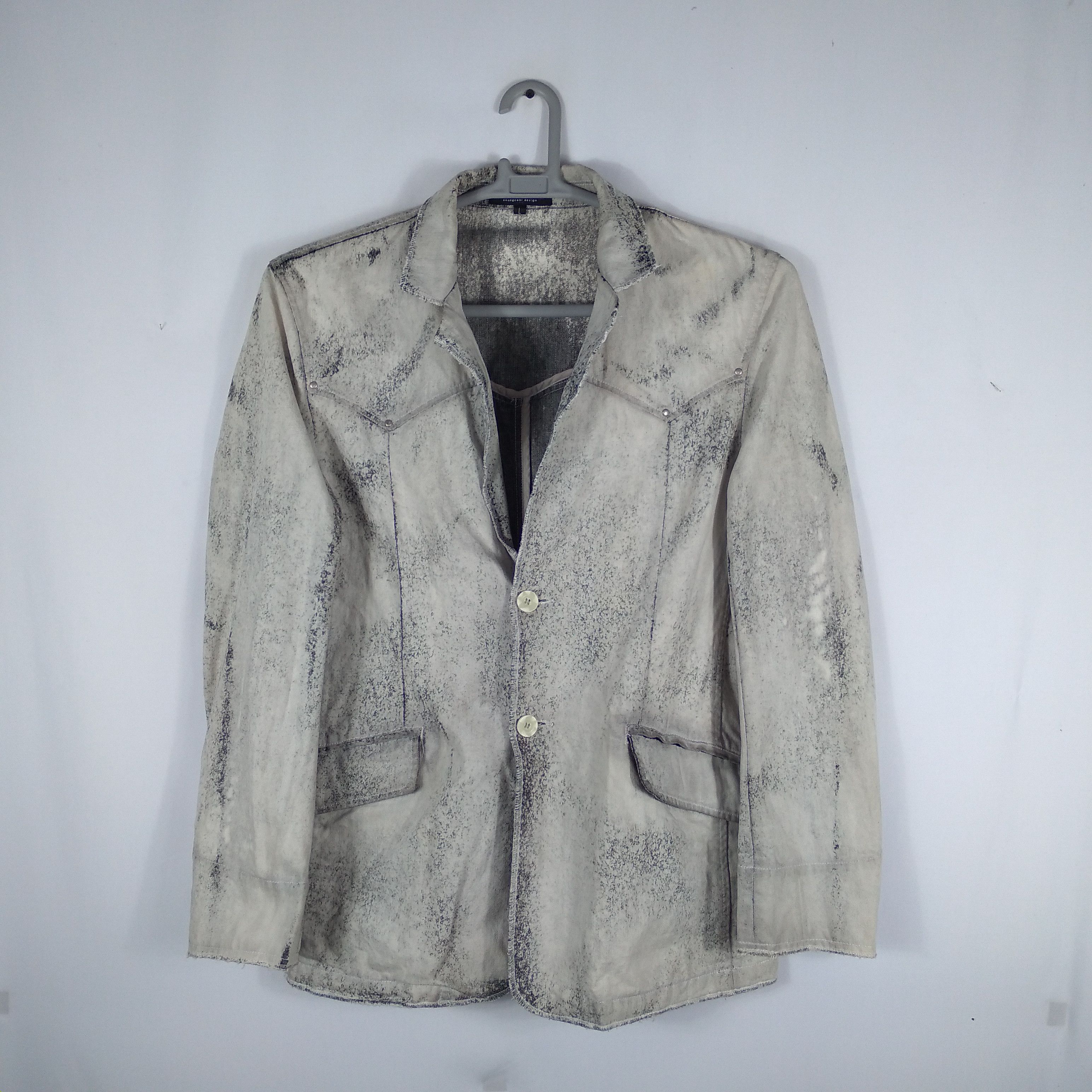 Japanese Brand 🔥Sick🔥In The Attic Splash Acid Western Suit Chore Jacket ...