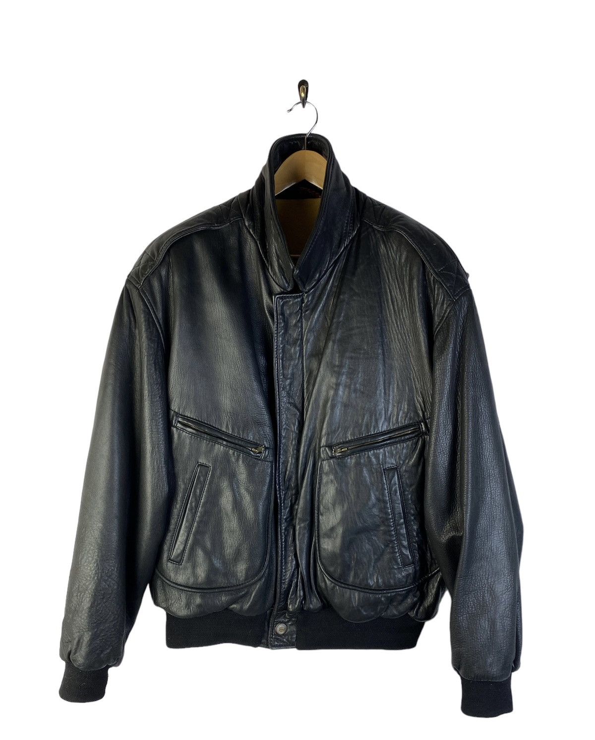 Italo Leather × Leather Jacket × Vintage Vintage Leather Jacket Made In ...