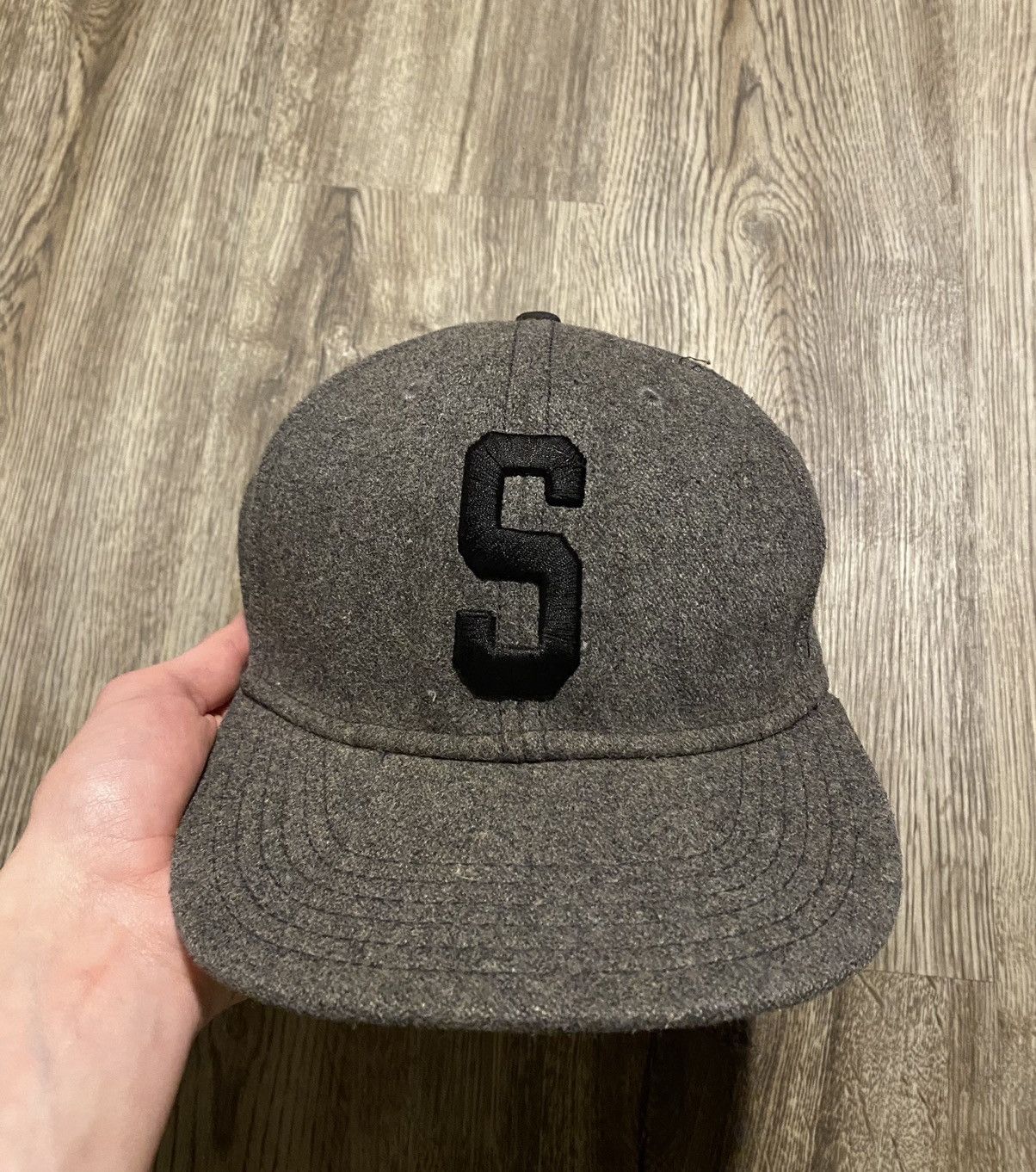 Stussy Stussy Big S Logo Wool Snapback Cap Hat | Grailed