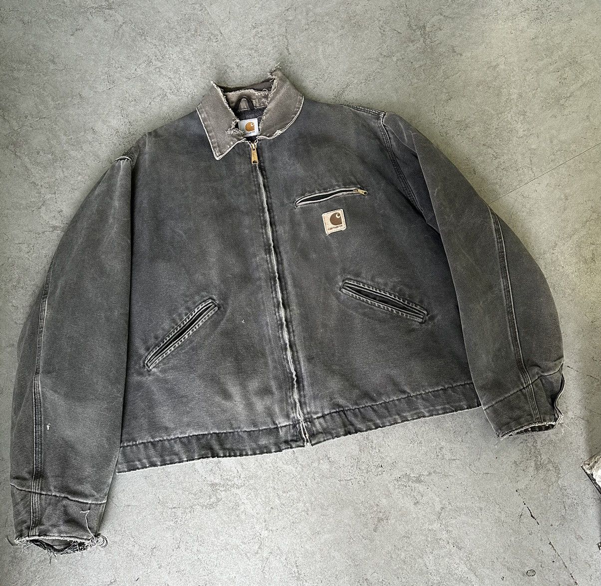 Vintage Carhartt Detroit Jacket Faded Distressed | Grailed