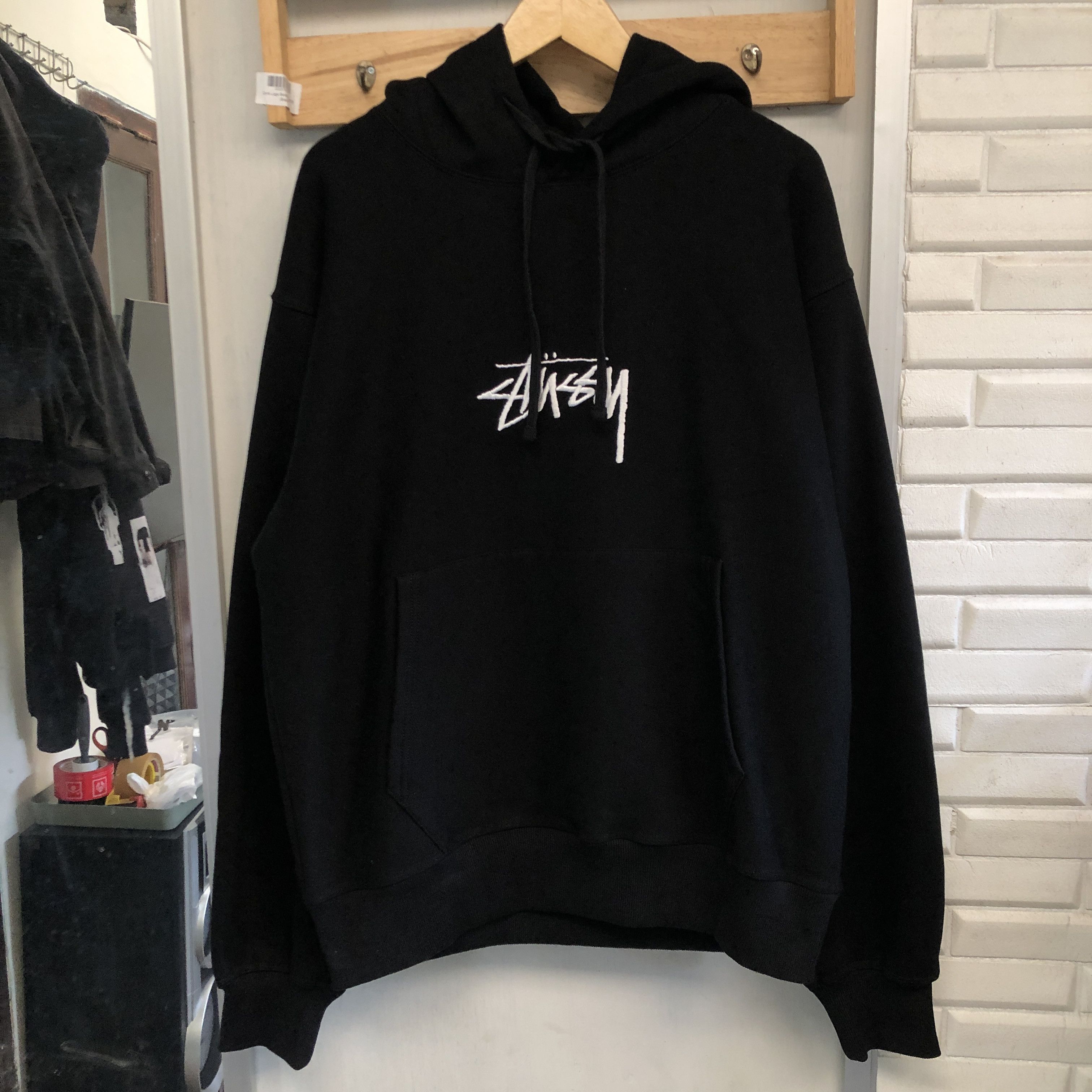 Stussy FRONT LOGO STUSSY HOODIES MEDIUM | Grailed