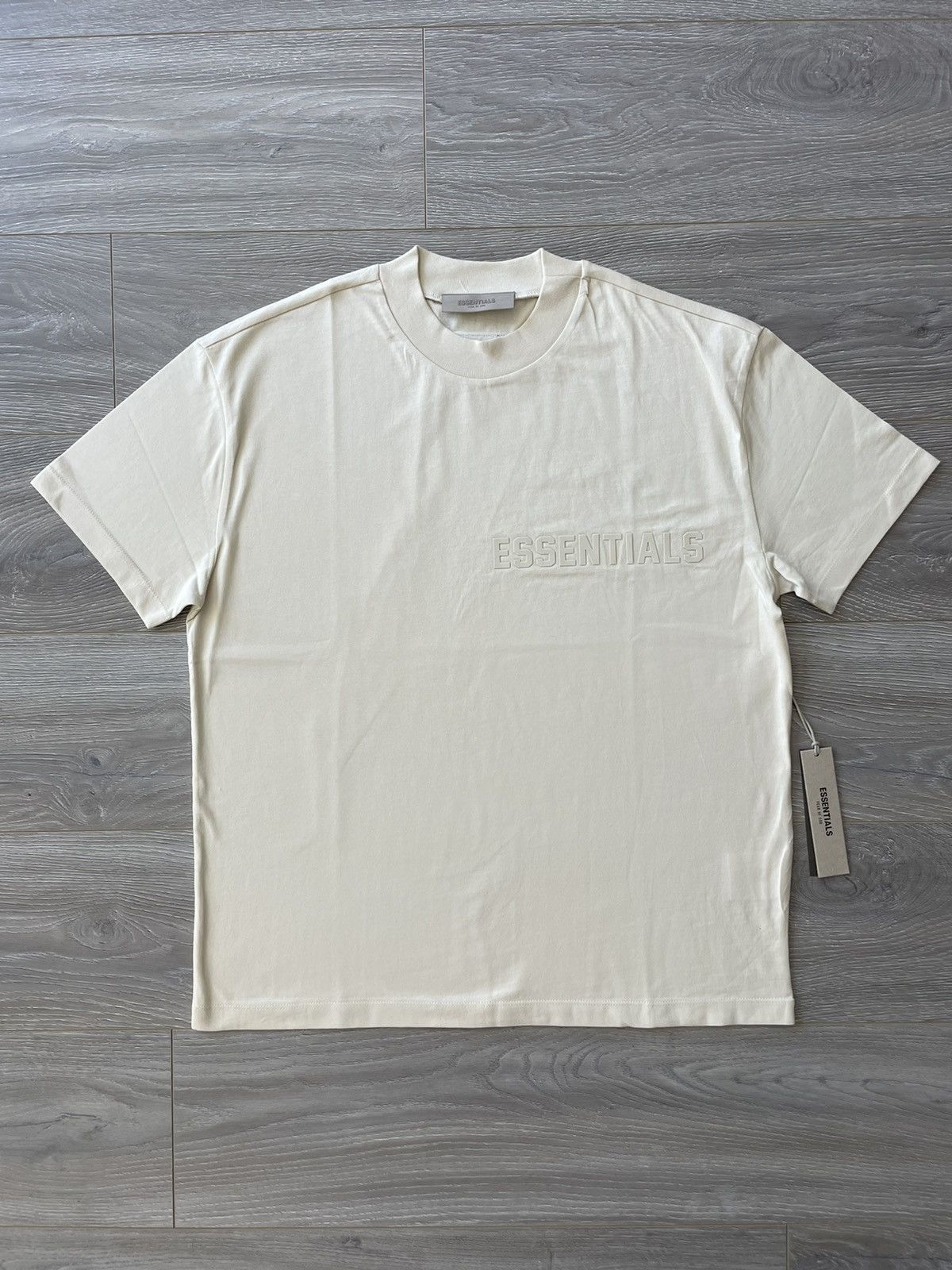 Fear of God Fear of God Essentials Eggshell T-Shirt | Grailed