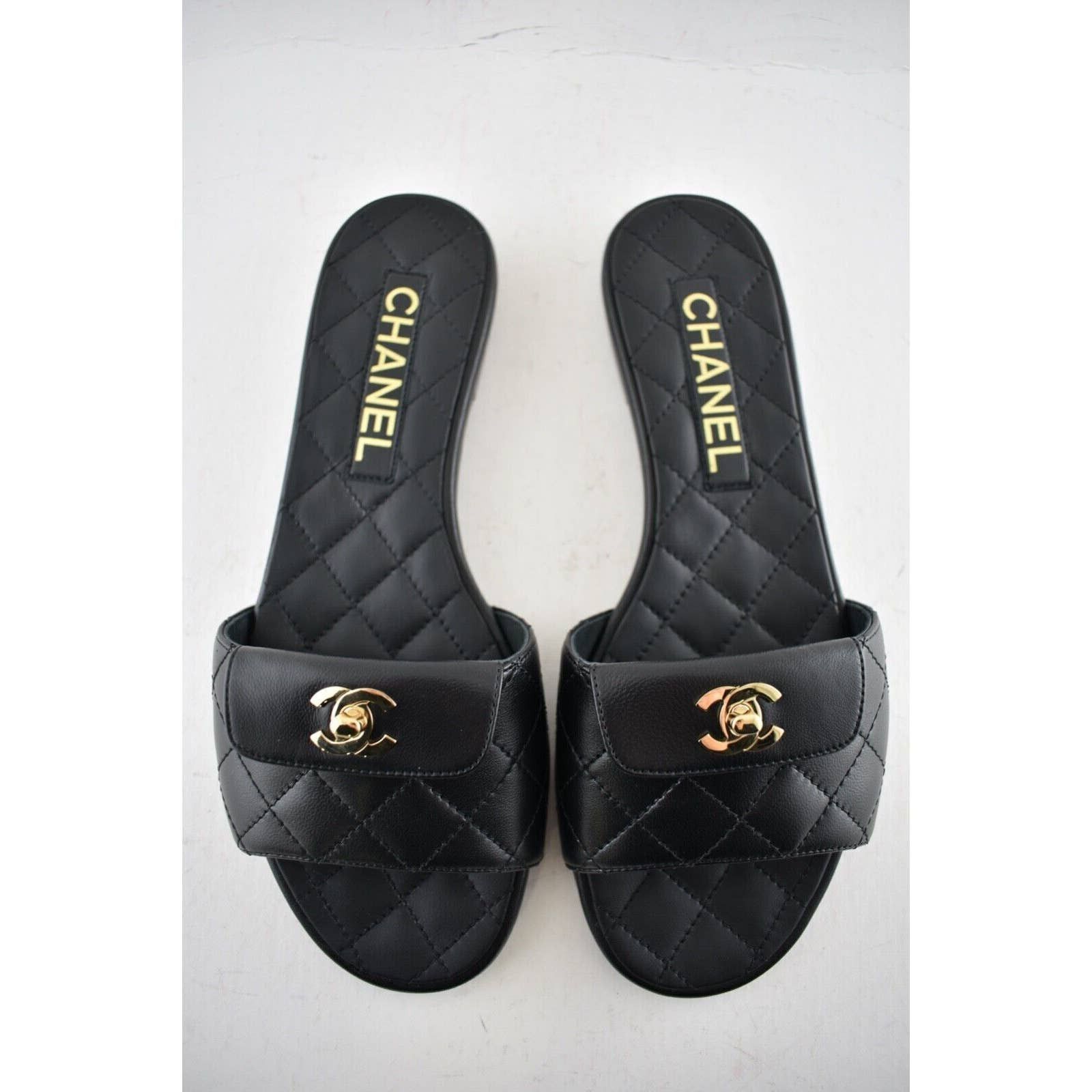 Chanel Chanel REV Turnlock Slide | Grailed