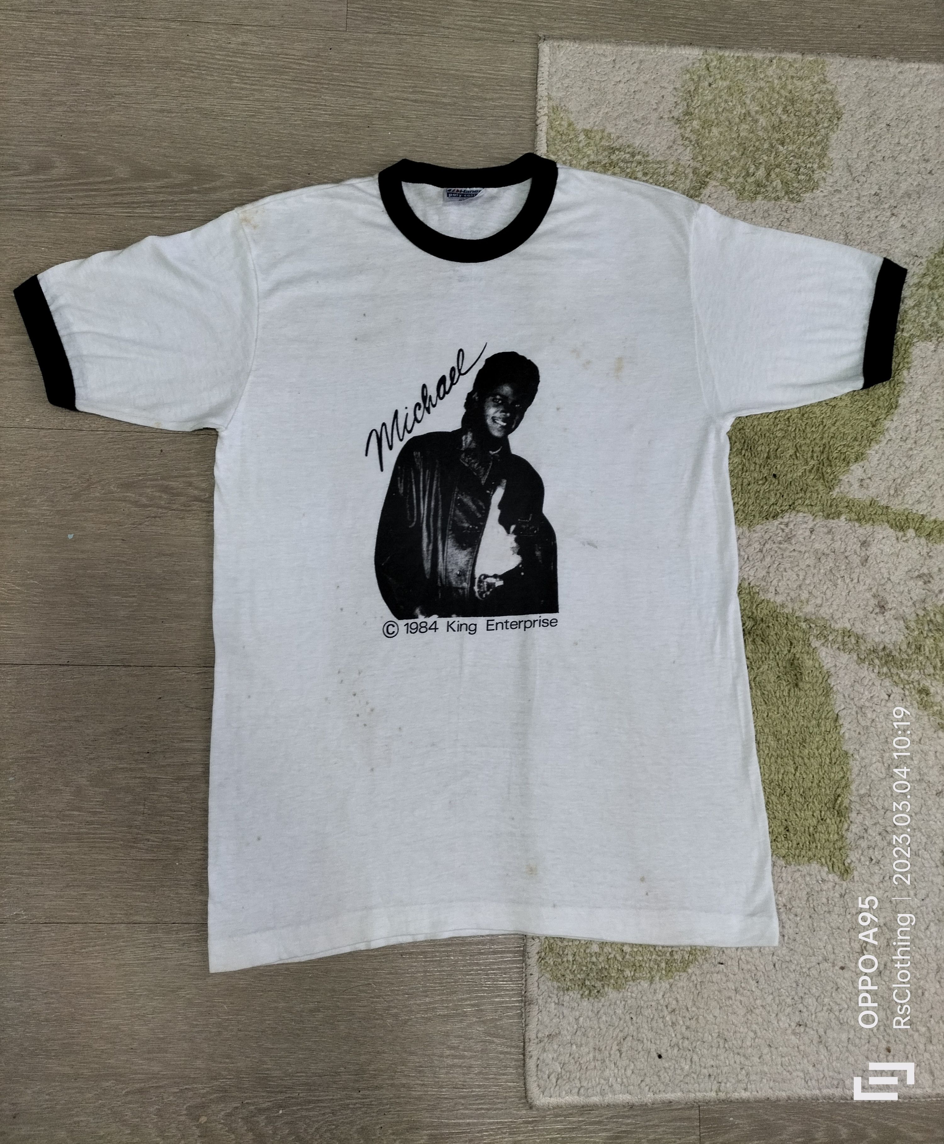 Band Tees × Michael Jackson × Vintage VINTAGE MICHAEL JACKSON RINGER T ...
