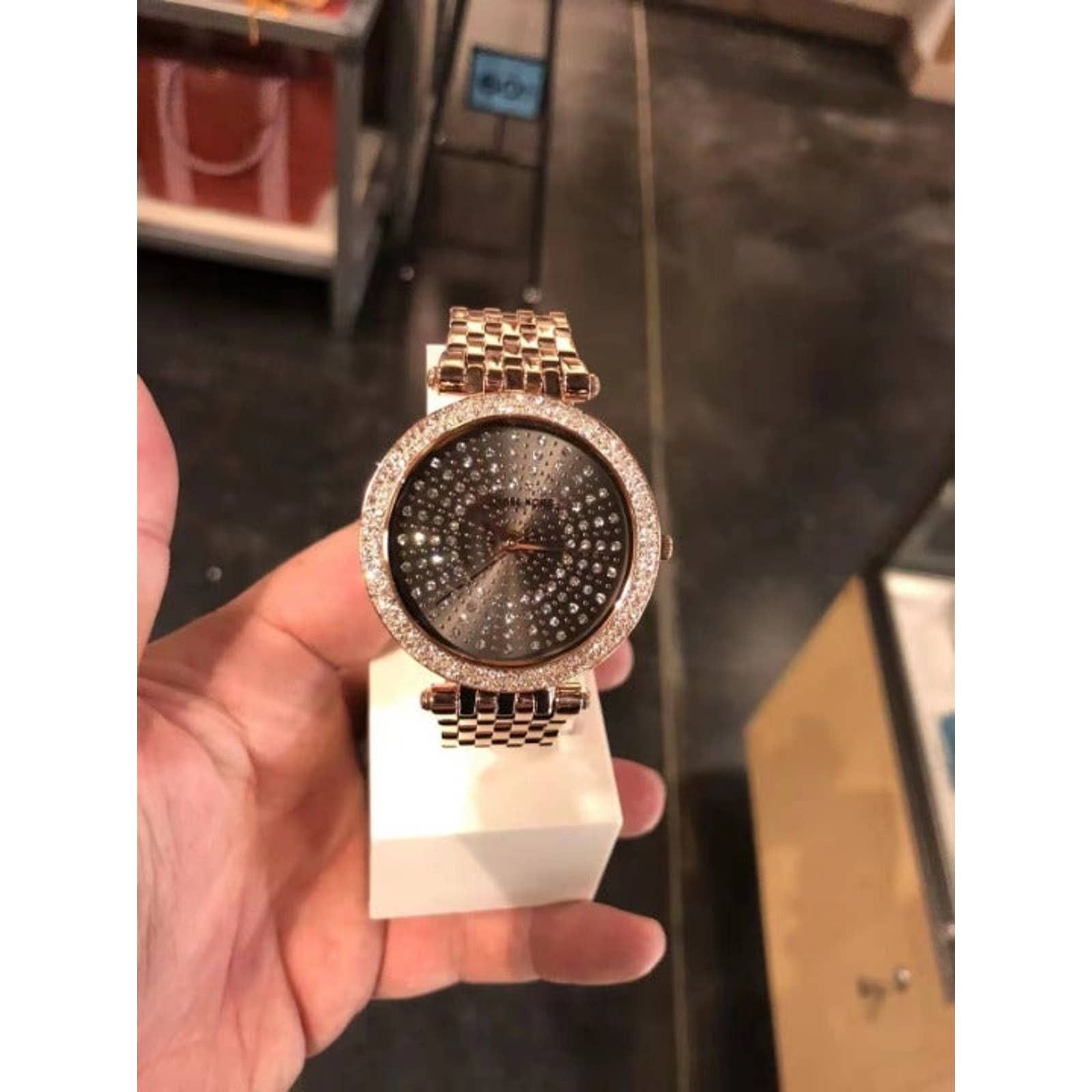 Michael Kors MICHAEL KORS MK4408 Darci Celestial Pavé Rose Gold Watch ...