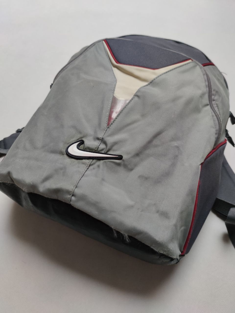 Pre-owned Nike X Vintage 90's Nike Vintage Big Swoosh Backpack Bag In ...