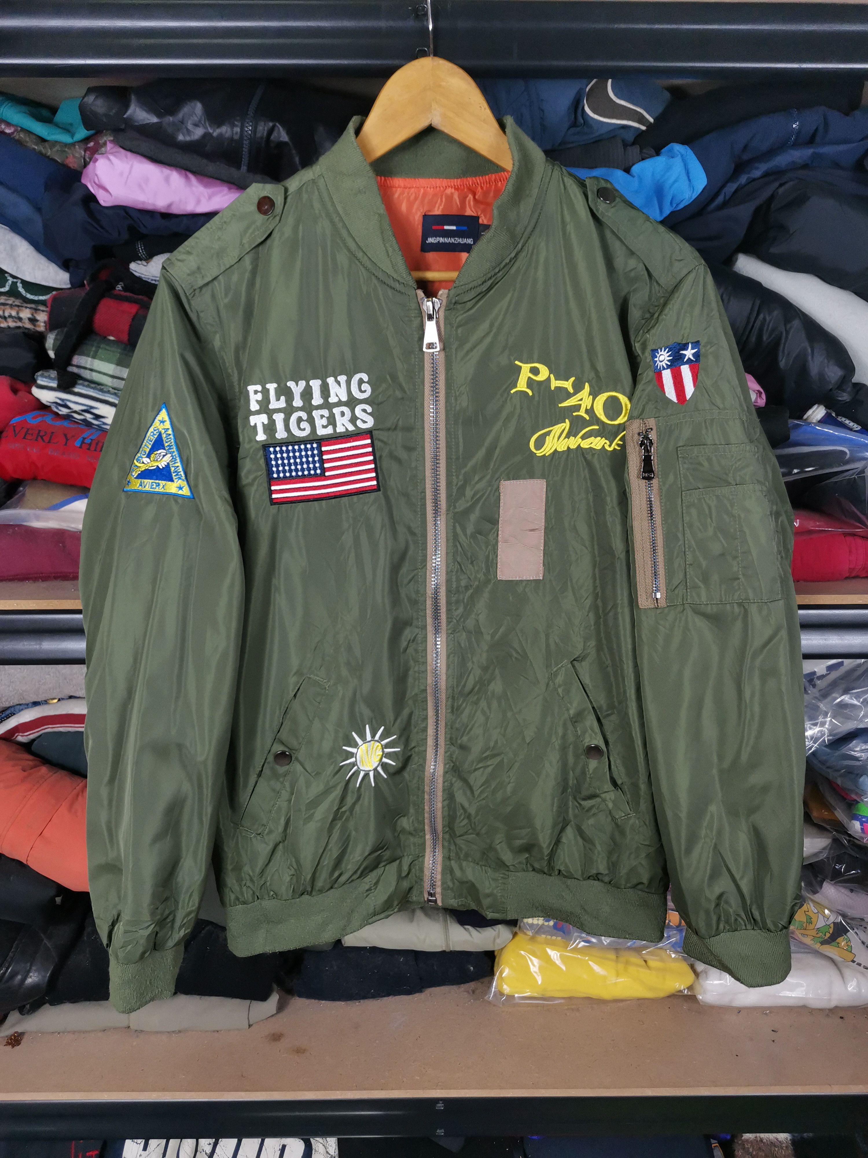 Bomber Jacket × Japanese Brand × Vintage Vintage Avirex Ma-1 Flight ...